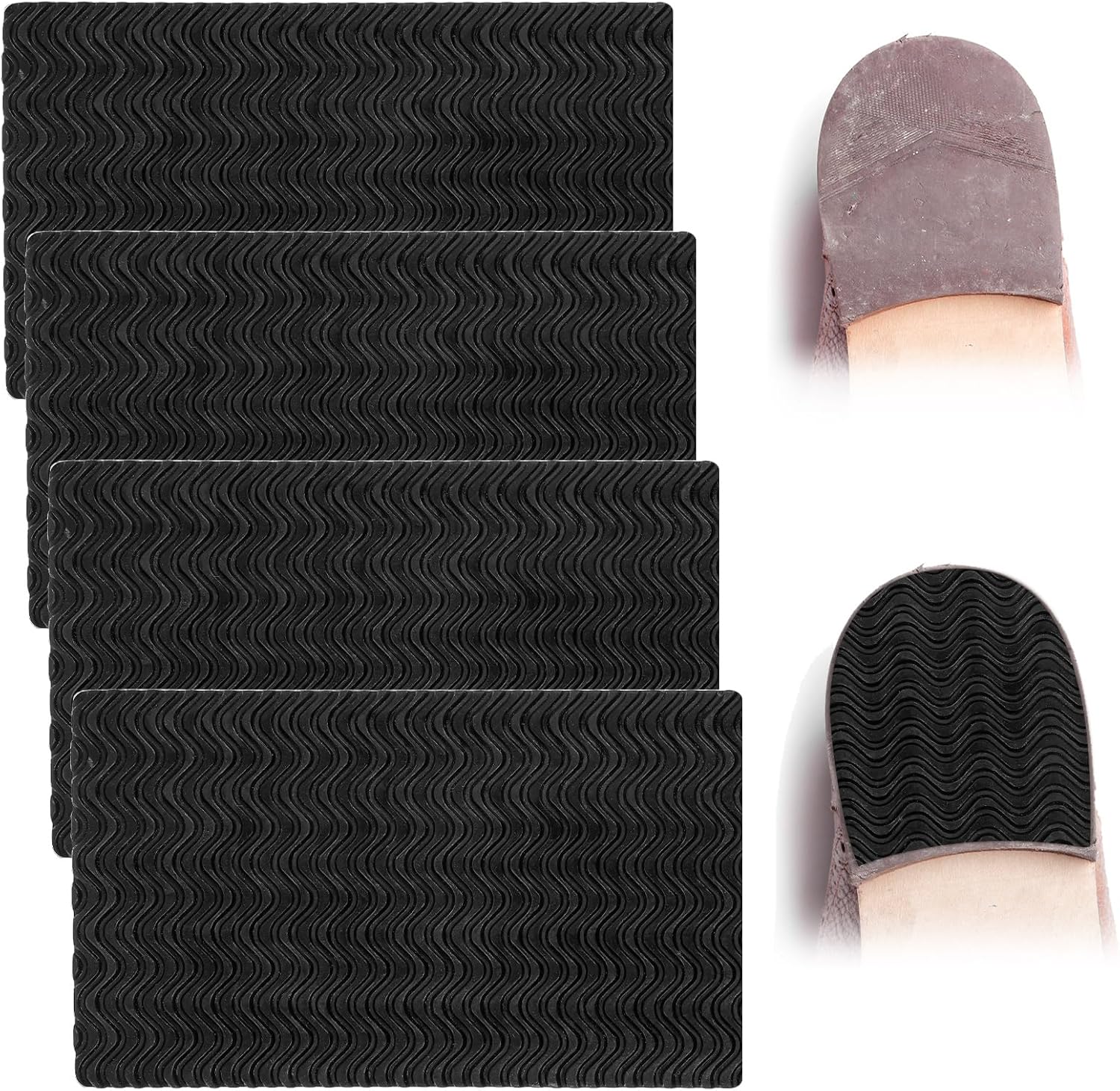 Amazon.com: Qianyu 4 Pcs Shoe Heel Repair Kit Shoe Repair Rubber Heel ...