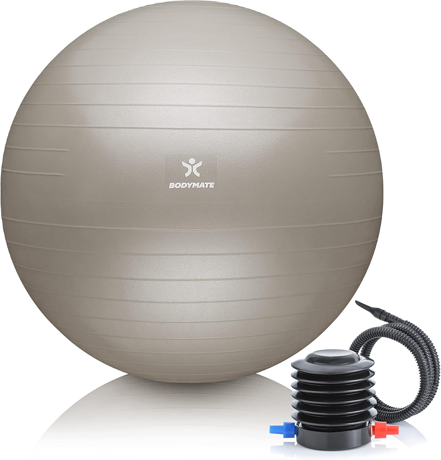 BODYMATE Anti-burst Exercise Ball - Includes Ebook and air pump - Gym ...