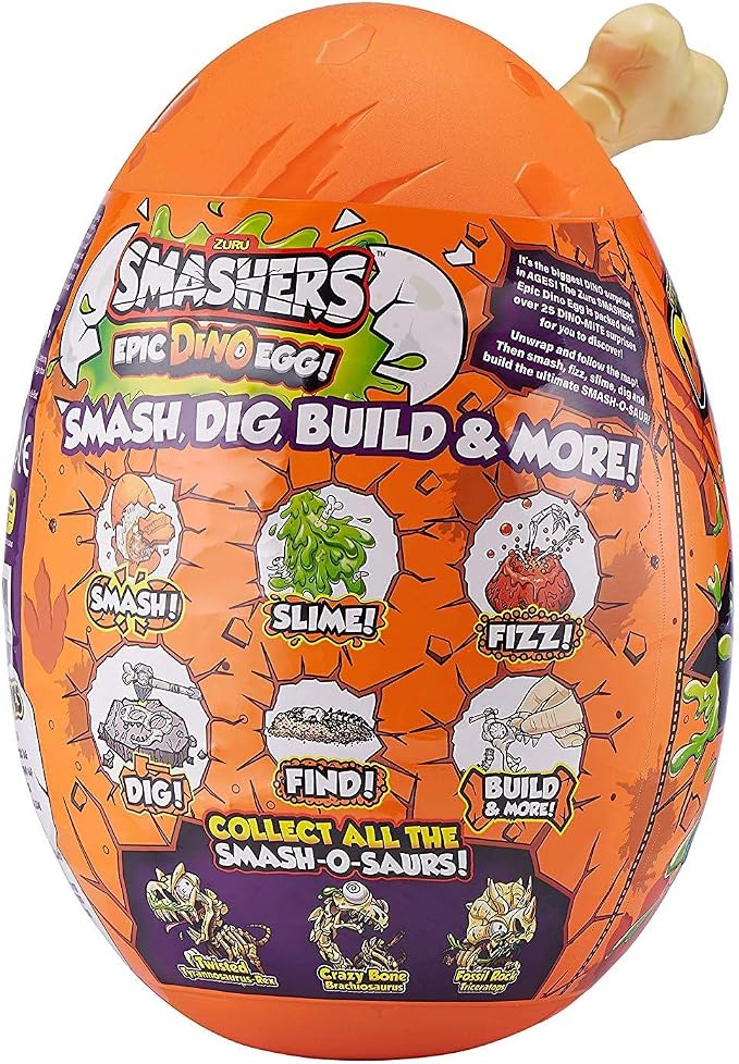 Amazon.com: Smashers Epic Dino Egg Collectibles T-Rex Series 3 Dino by ...