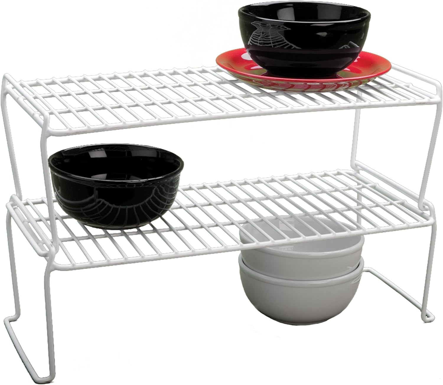 Amazon.com: GRAYLINE 40192, Medium Long Stacking Shelf, White ...