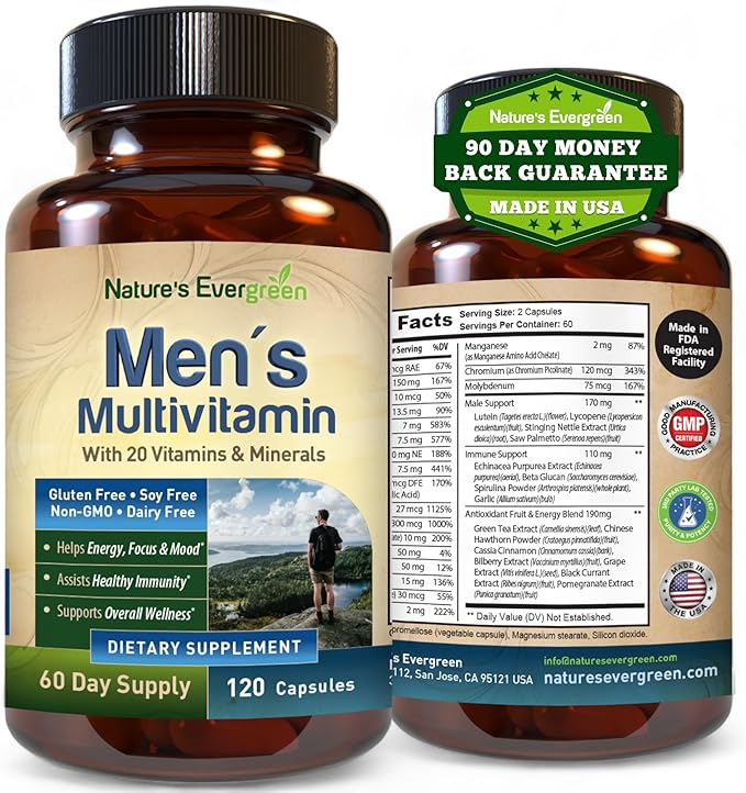 Amazon.com: Best Multivitamin for Men | Completely Men's Multivitamins ...