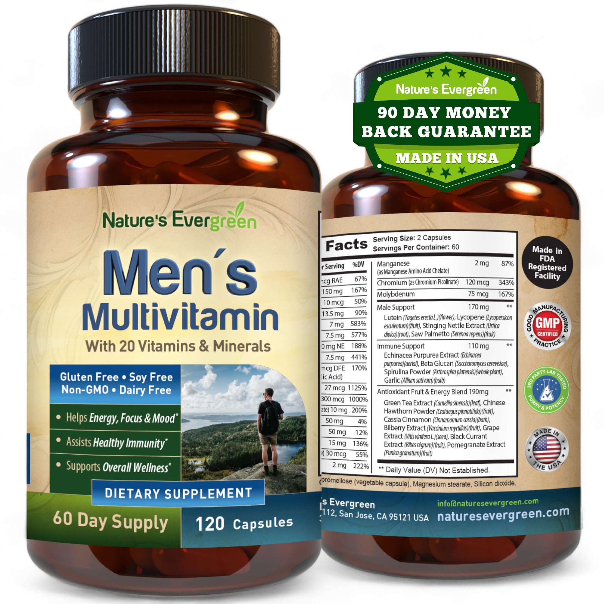 Amazon.com: Best Multivitamin for Men | Completely Men's Multivitamins & Multiminerals with Over ...