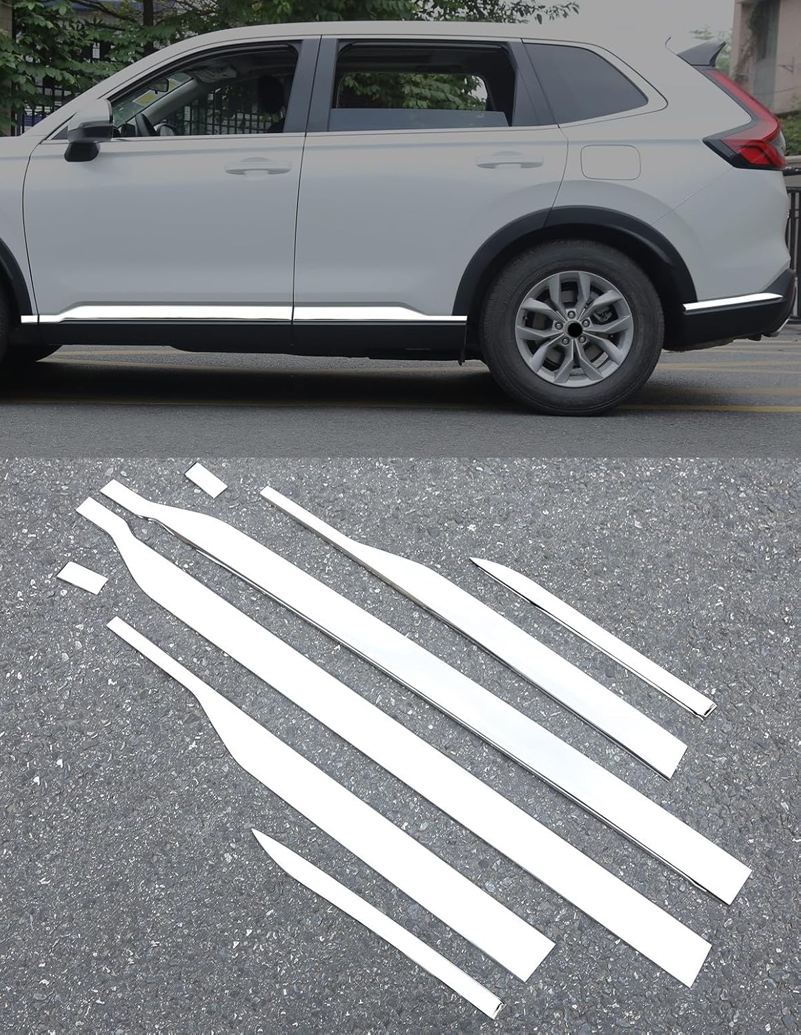Amazon.com: 8 PCS for Honda CRV 2023 2024 2025 Body Side Molding Trims ...
