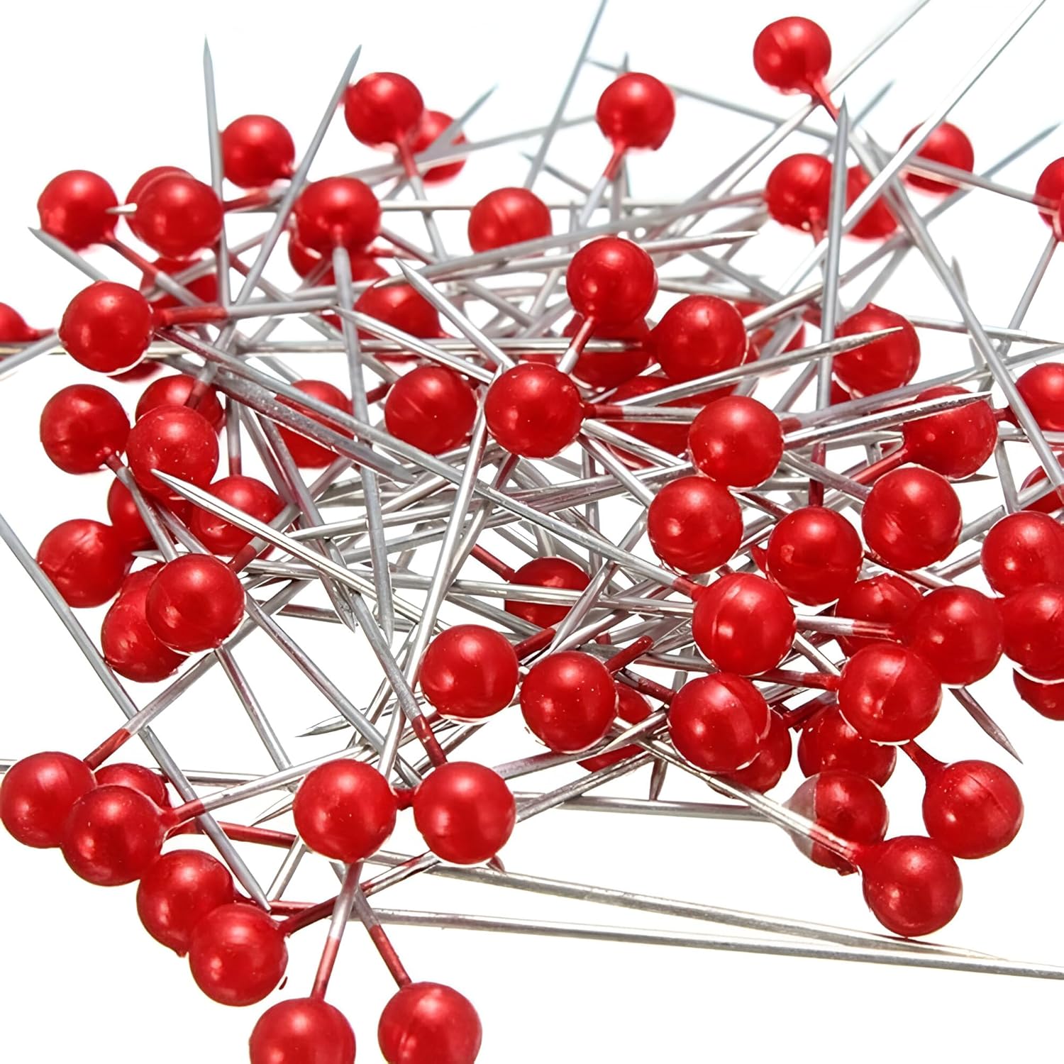 Amazon.com: 800 Pcs Sewing Pins, 1.5 in Round Pearl Heads Pins ...