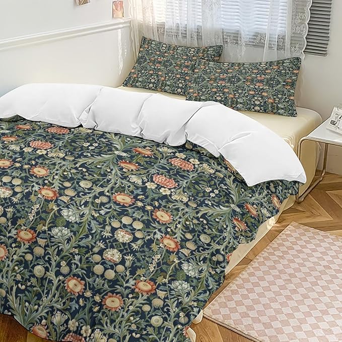 Amazon.com: William Morris Flower Bed 3 Piece Set, Vintage Art ...