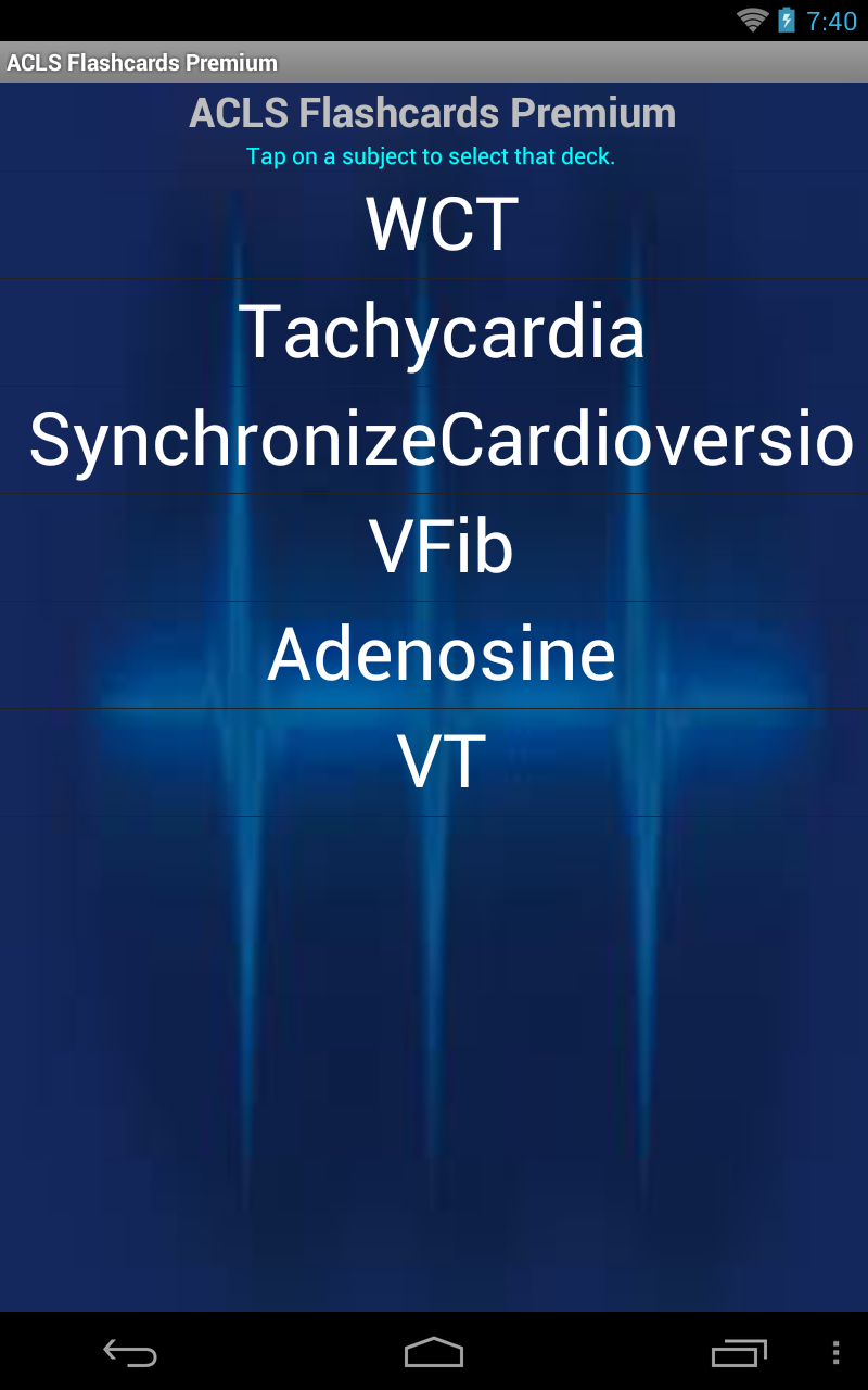 ACLS Flashcards Premium - App on Amazon Appstore