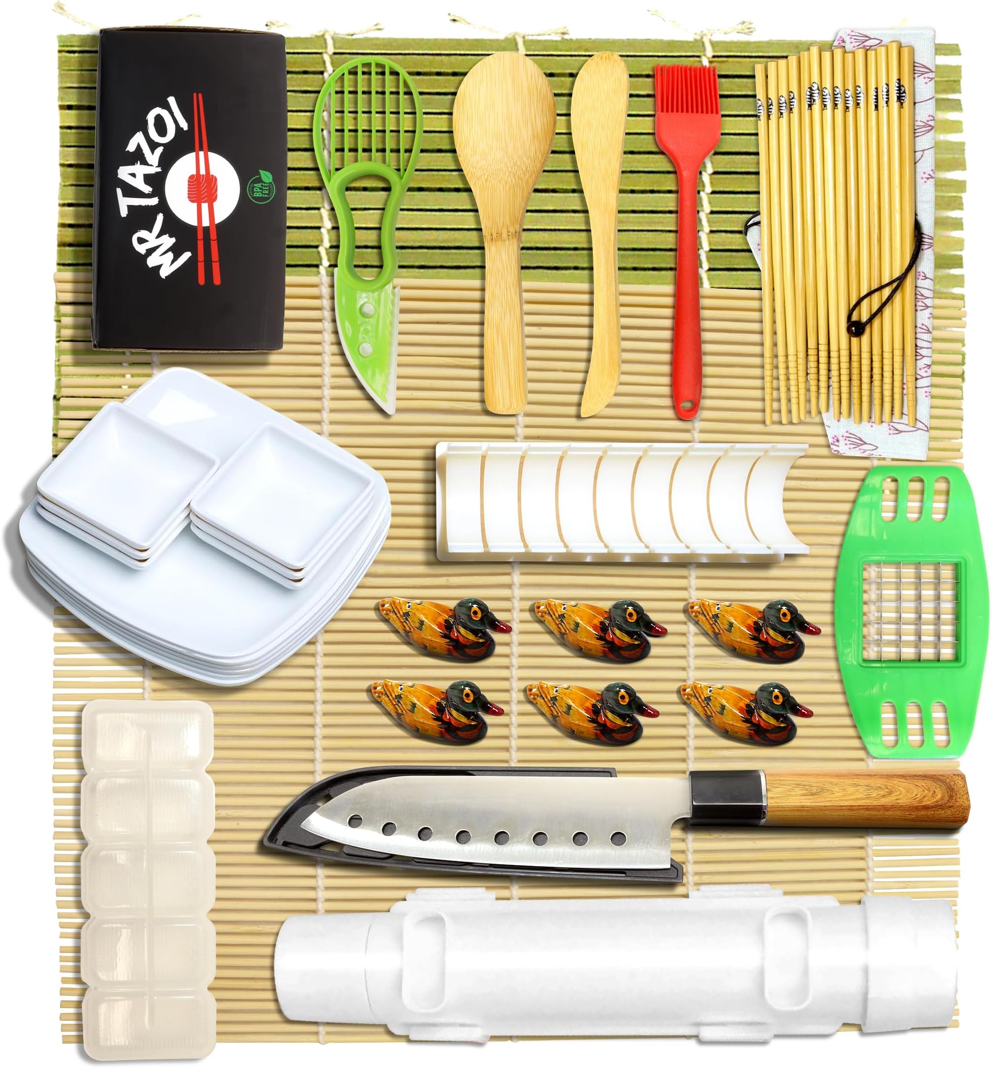 Amazon.com | AOSION Sushi Making Kit- Premium Sushi Making Kit for ...