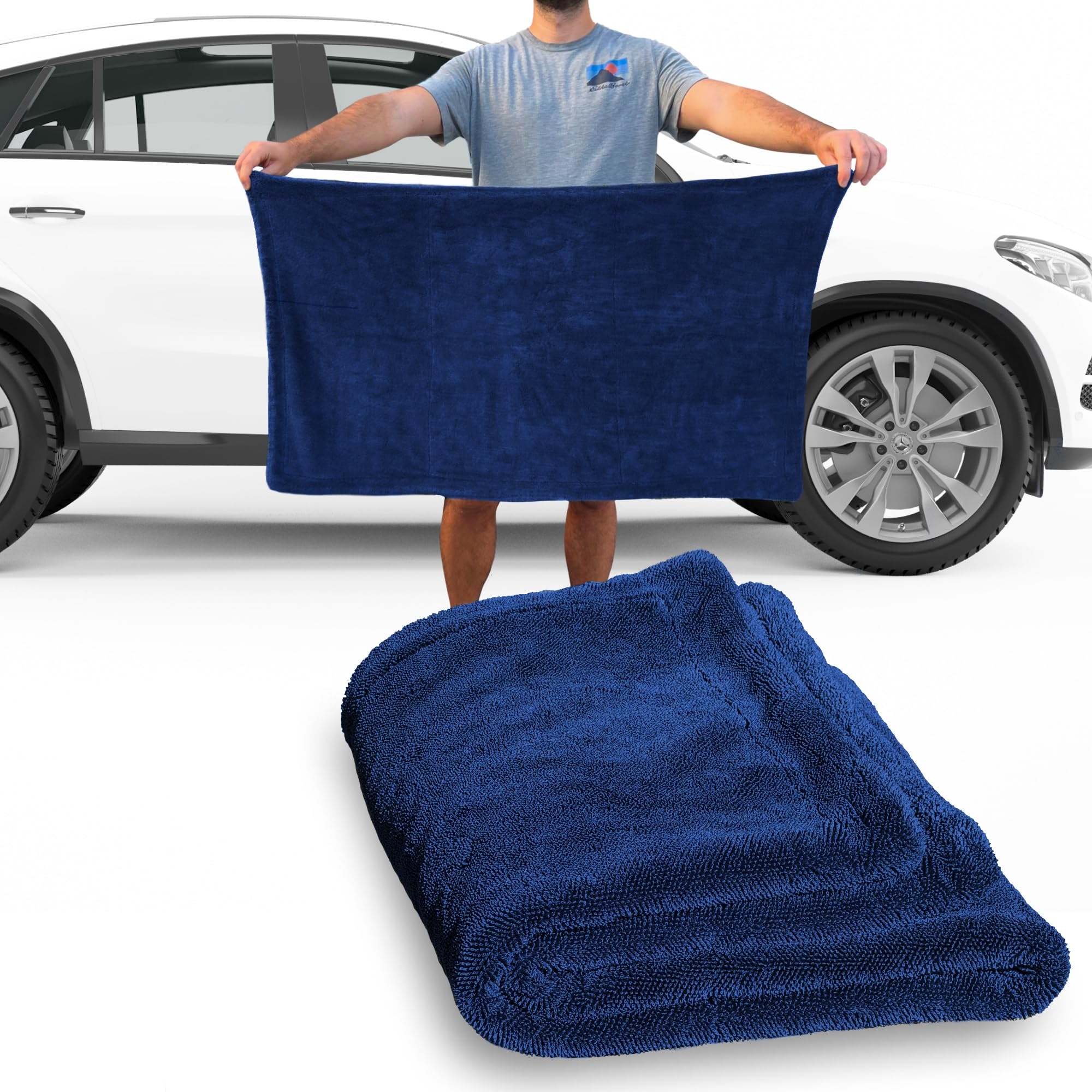 Amazon.com: WEST BROS Microfiber Car Drying Towel 1300 GSM Double Twist ...