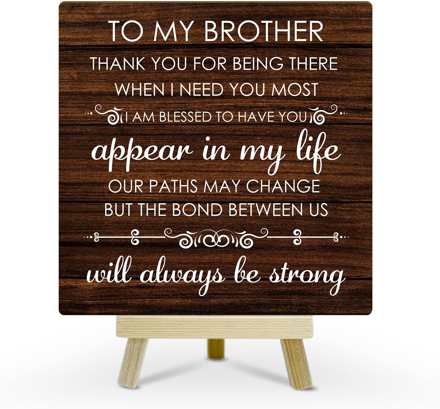 Amazon.com: To My Brother Gifts Desk Decor, Big Brother Gift Brother ...