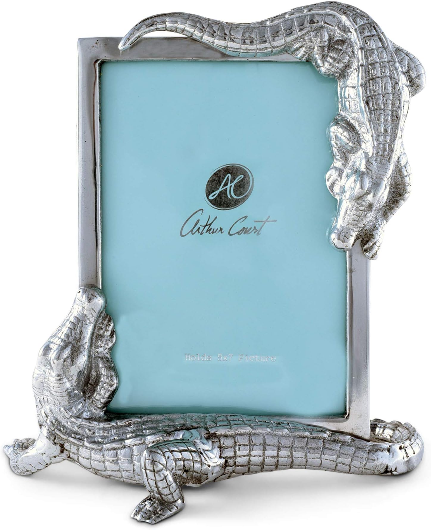 Amazon.com - Arthur Court Designs Aluminum 5"x7" Alligator Photo Frame