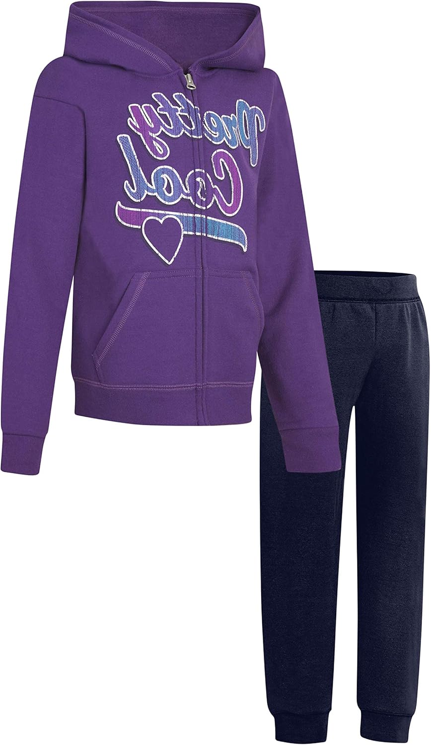 Amazon.com: Full Zip Up Sweater Hoodies for Girls with Jogger ...