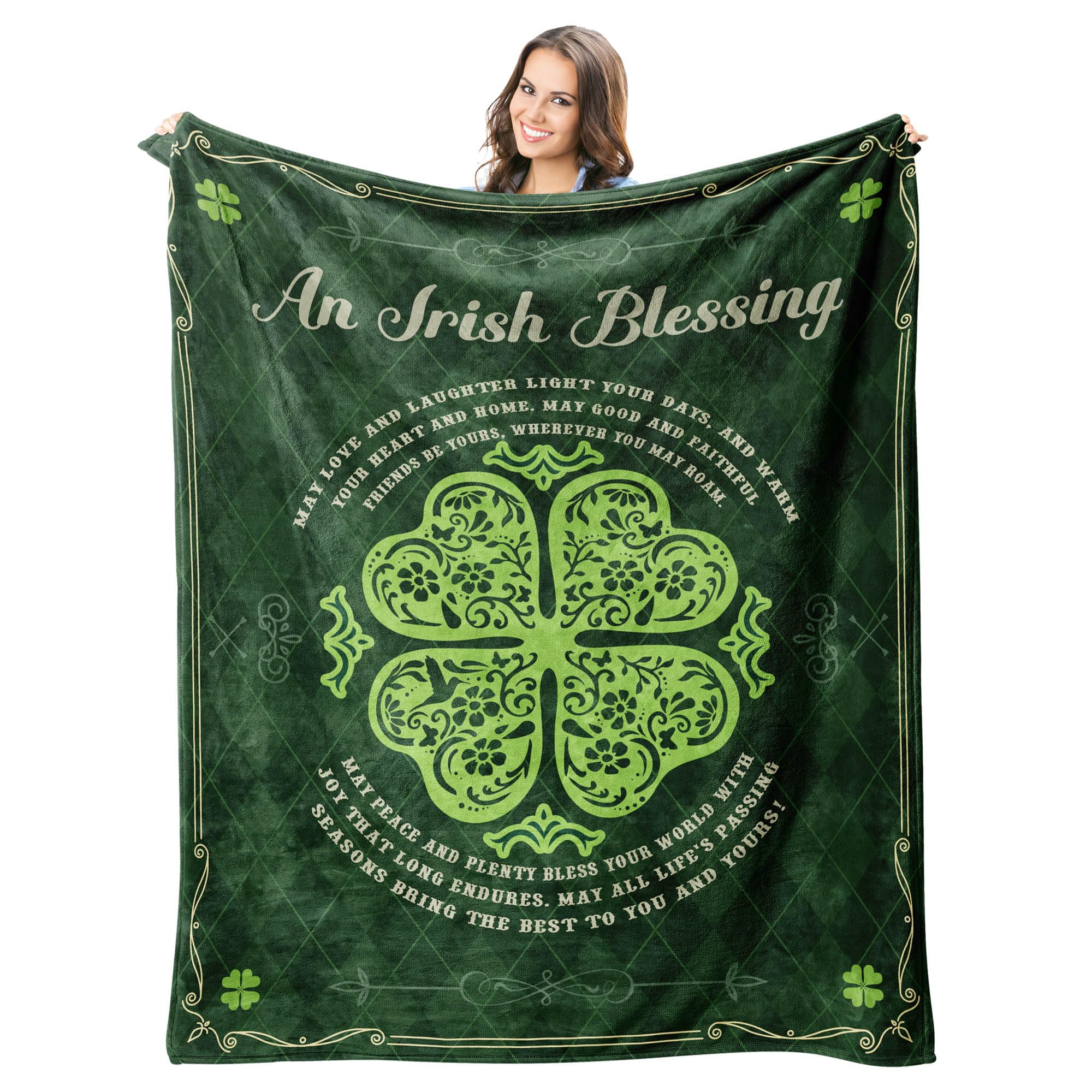 Amazon.com: Peliny Chrid Irish Gifts Blankets, Irish Gifts for Women ...