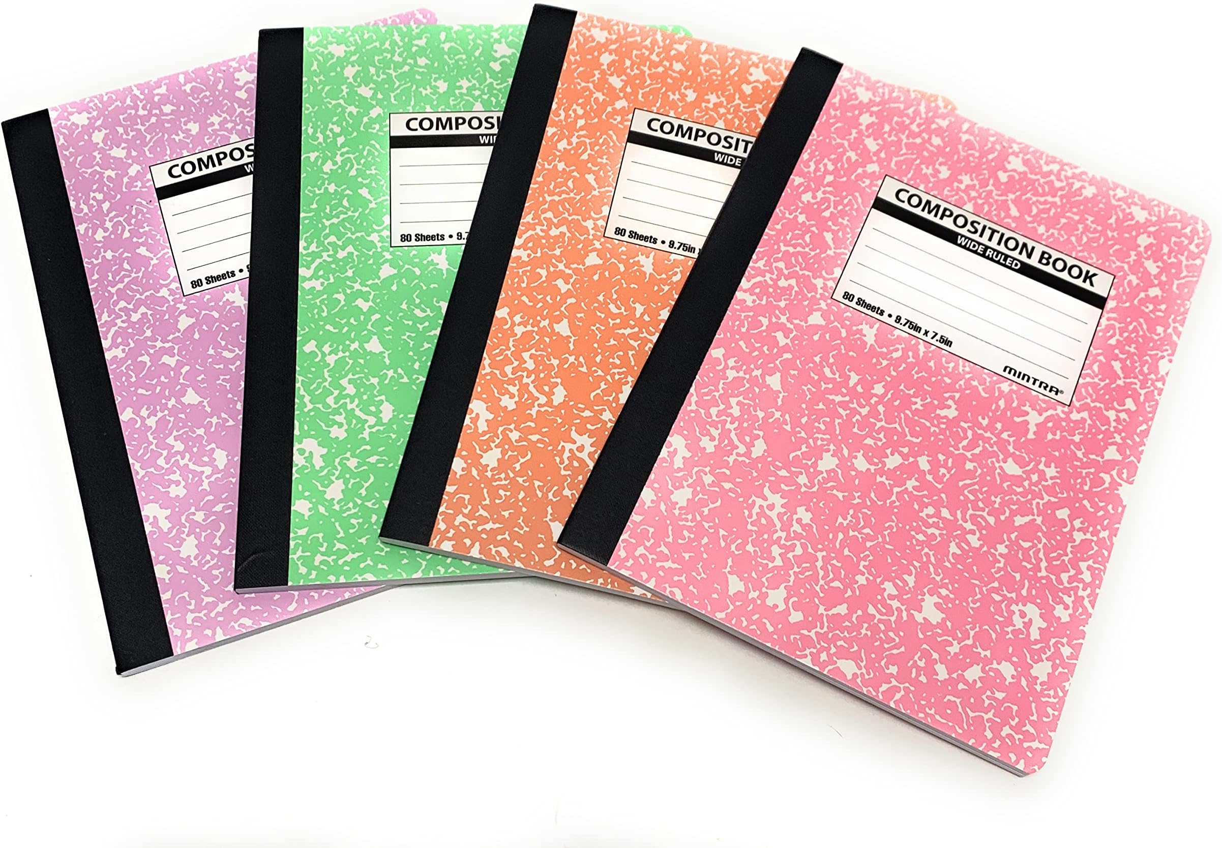 Amazon.com : Mintra Office Composition Books - Sturdy Flexible Cover (4 ...