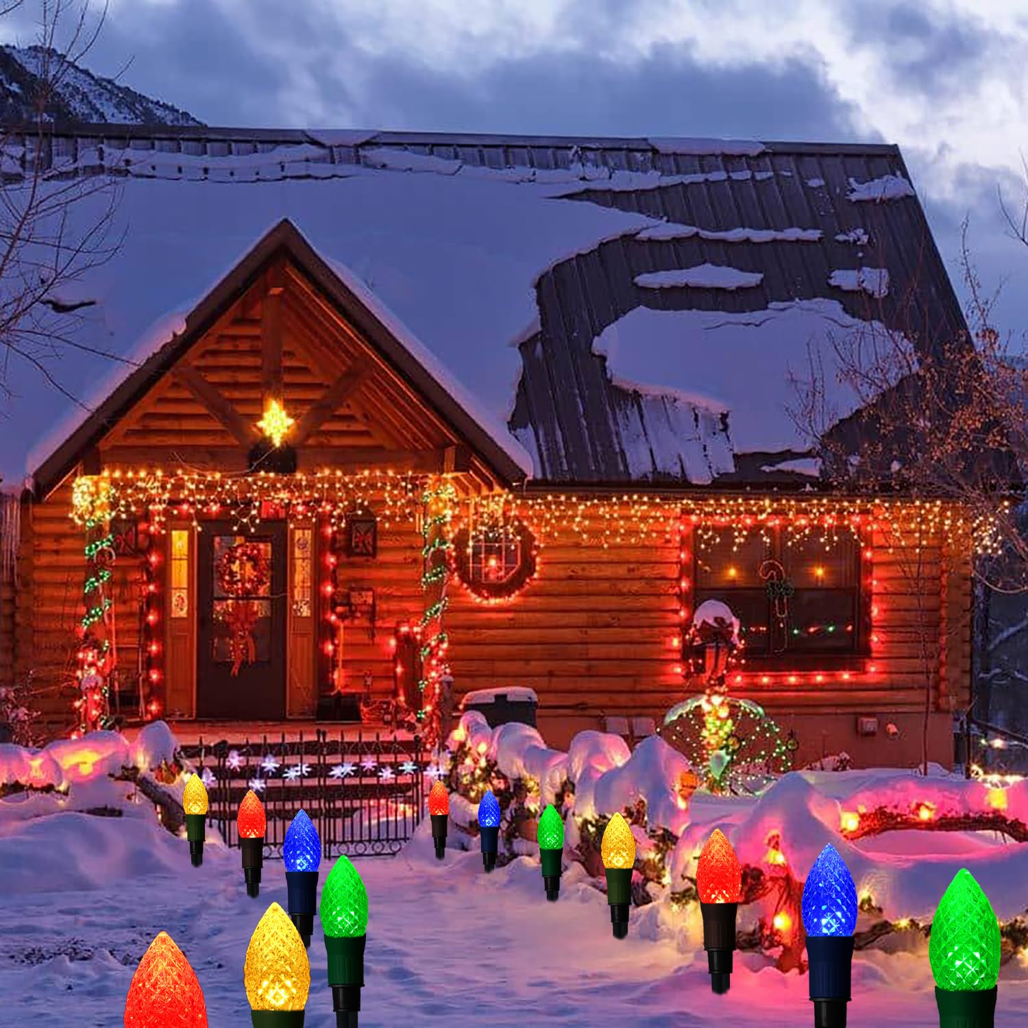 Christmas Pathway Lights Outside Outdoor Christmas Light Ideas: 23