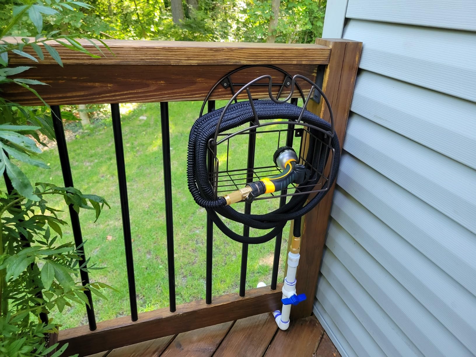 Amazon.com: Asuby Hose Reel Garden Hose Holder,Water Hose Holder Wall ...