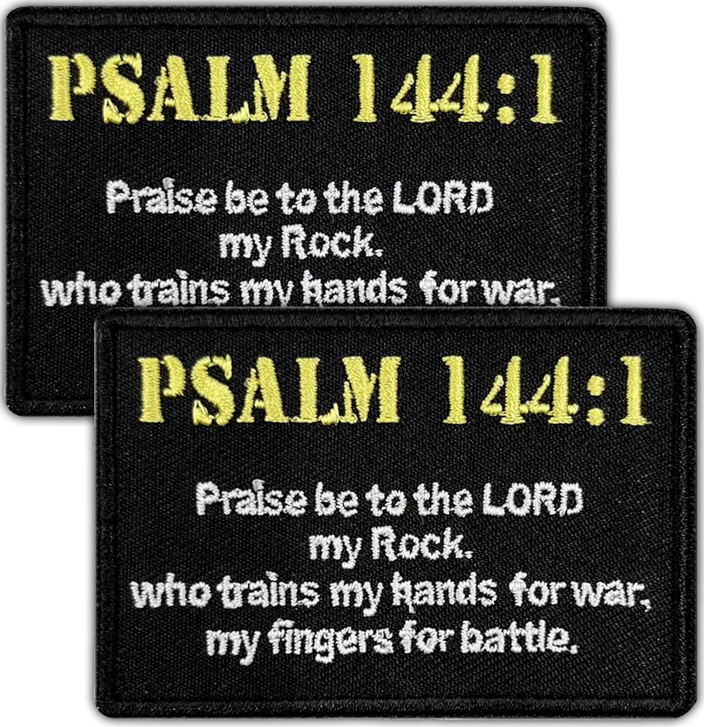 Amazon.com: Psalm 144:1 Patch (2-Pack) | Christian Bible Verse Tactical ...