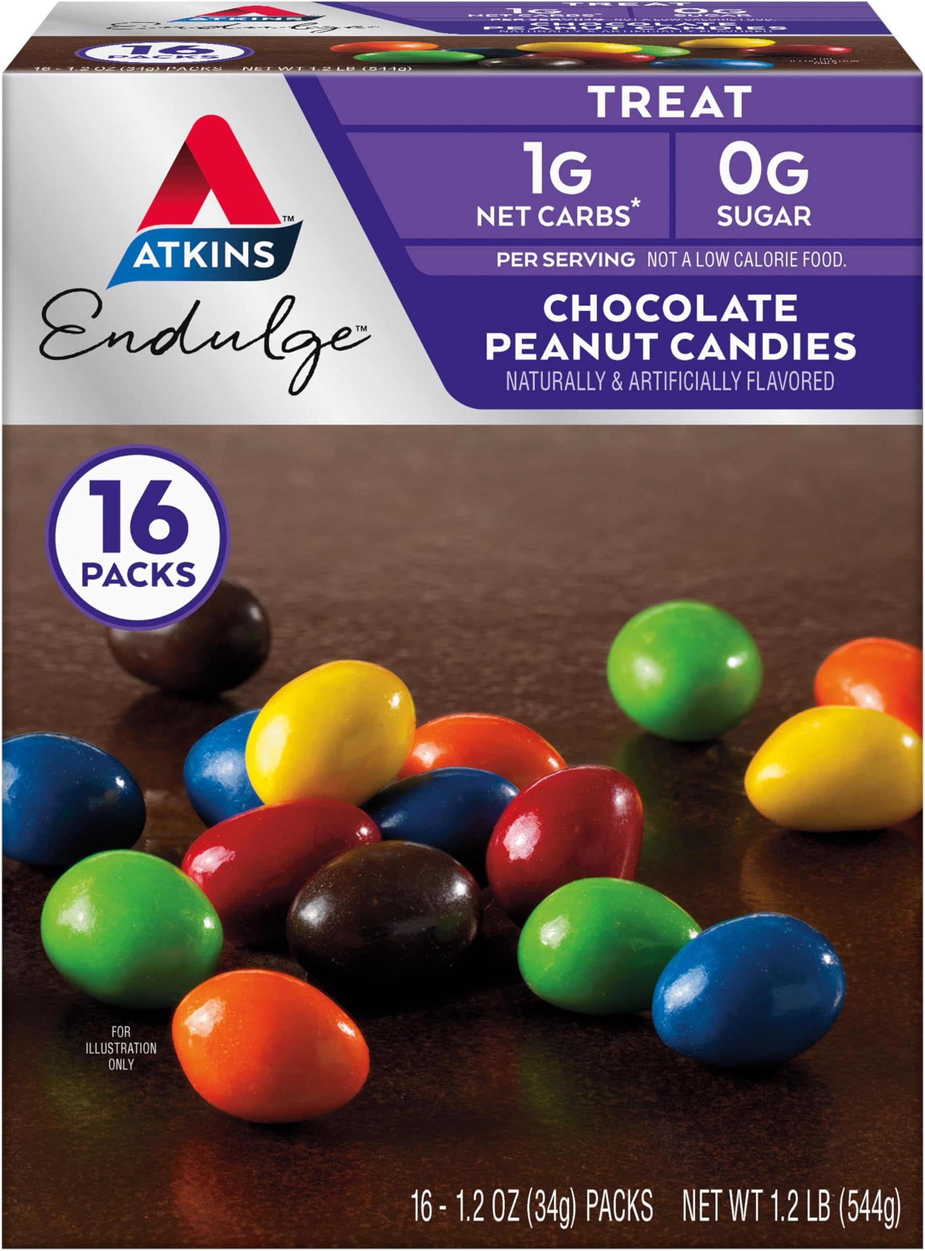 Amazon.com: Atkins Endulge Chocolate Peanut Butter Candies 5-1.2 Oz ...