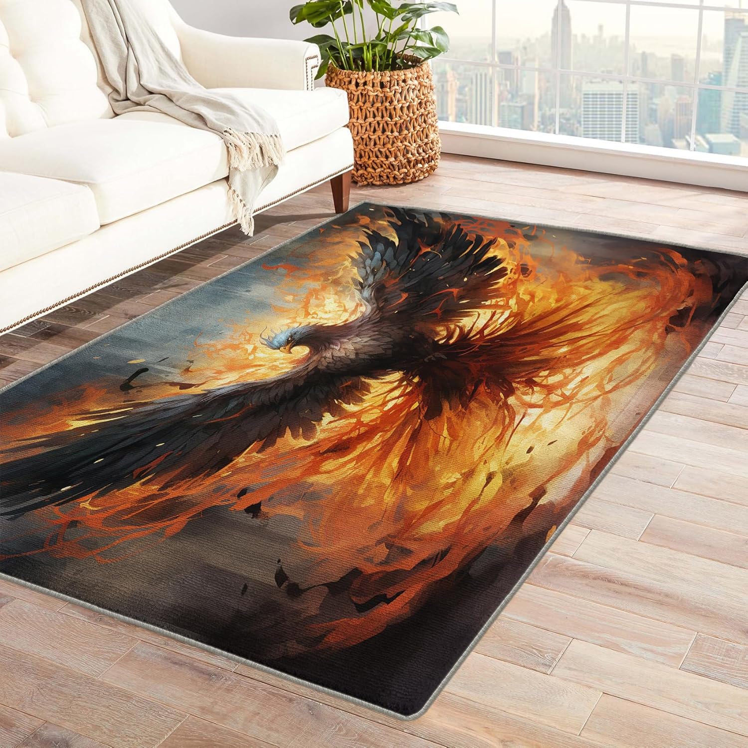 Amazon.com: Phoenix Rug & Home Decor - 2x3 Rug, Fantasy Rugs for ...