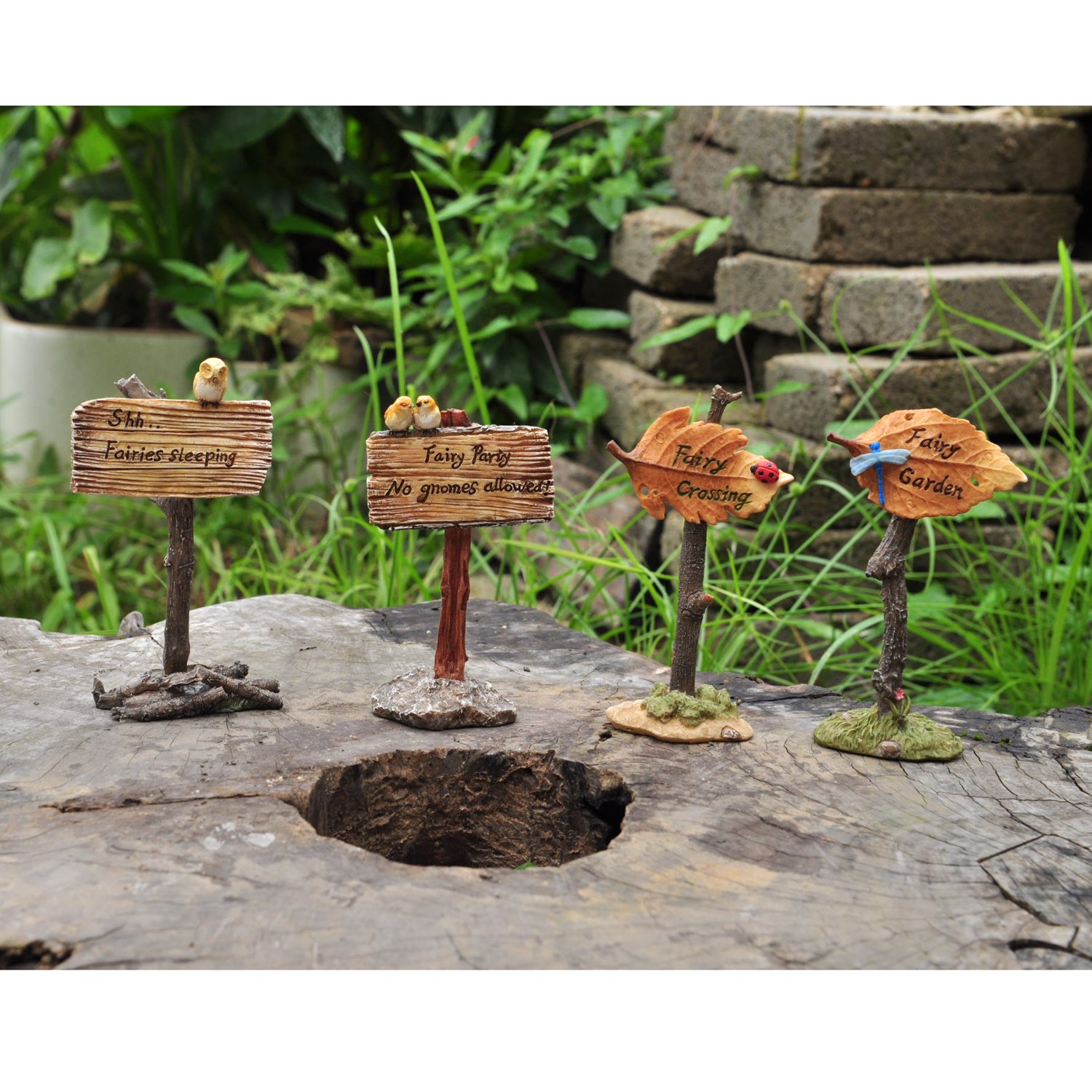 Miniature Garden Signs Fairy Garden Believe Monument, Fairy Garden