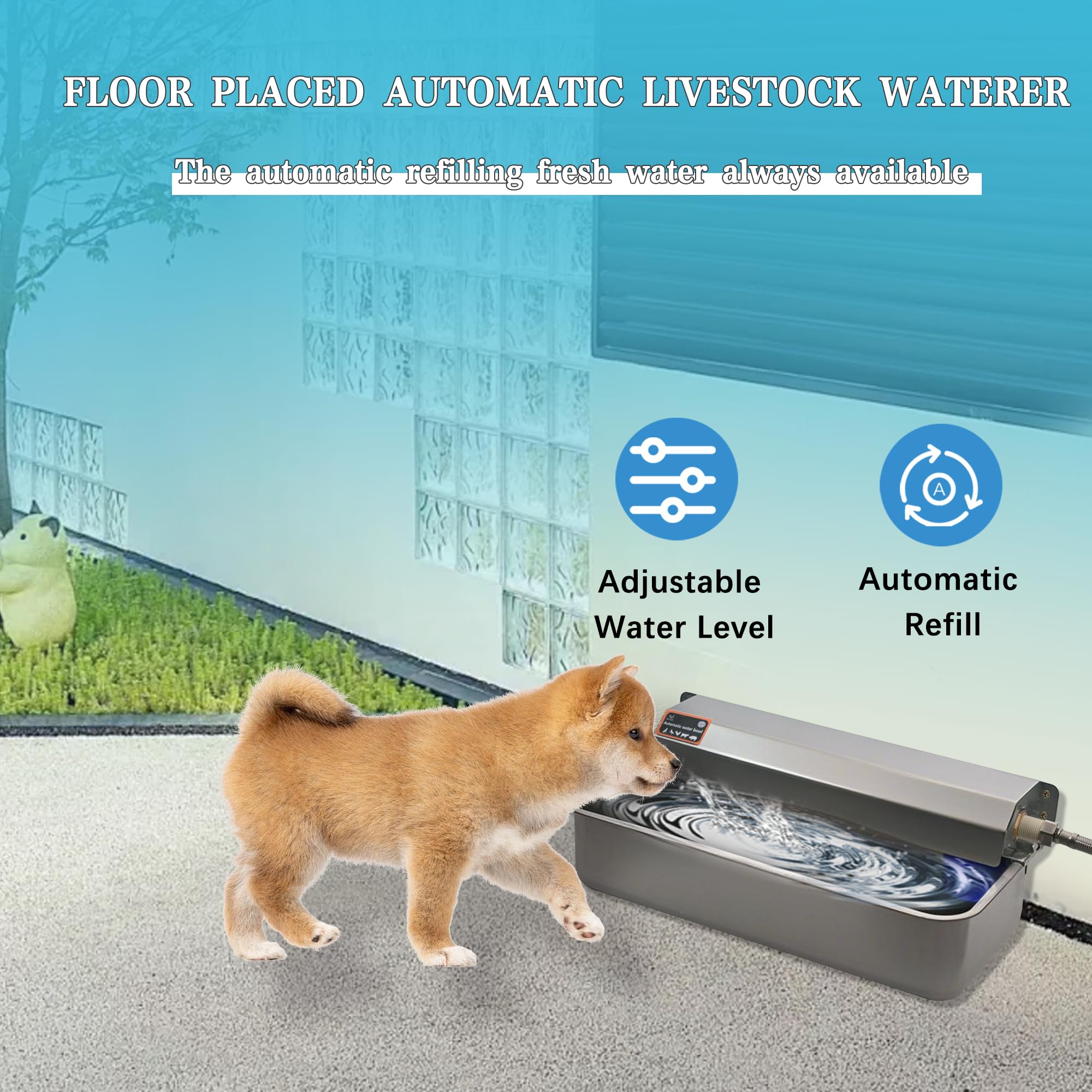 Snapklik.com : Boajf Automatic Dog Water Bowl