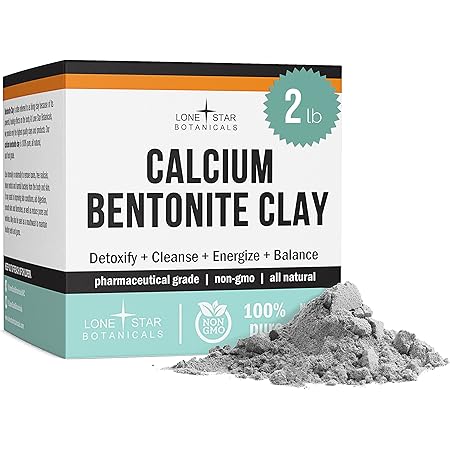 Amazon.com: Bentonite Clay Food Grade Powder 2 LB - Pure & Natural for ...