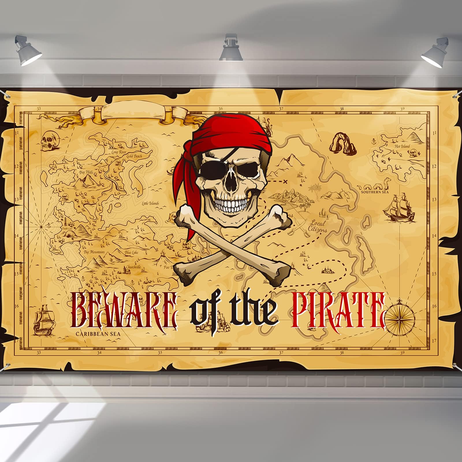 Amazon.com : LFEEY 7x5ft Pirate Themed Backdrop for Photography Old ...
