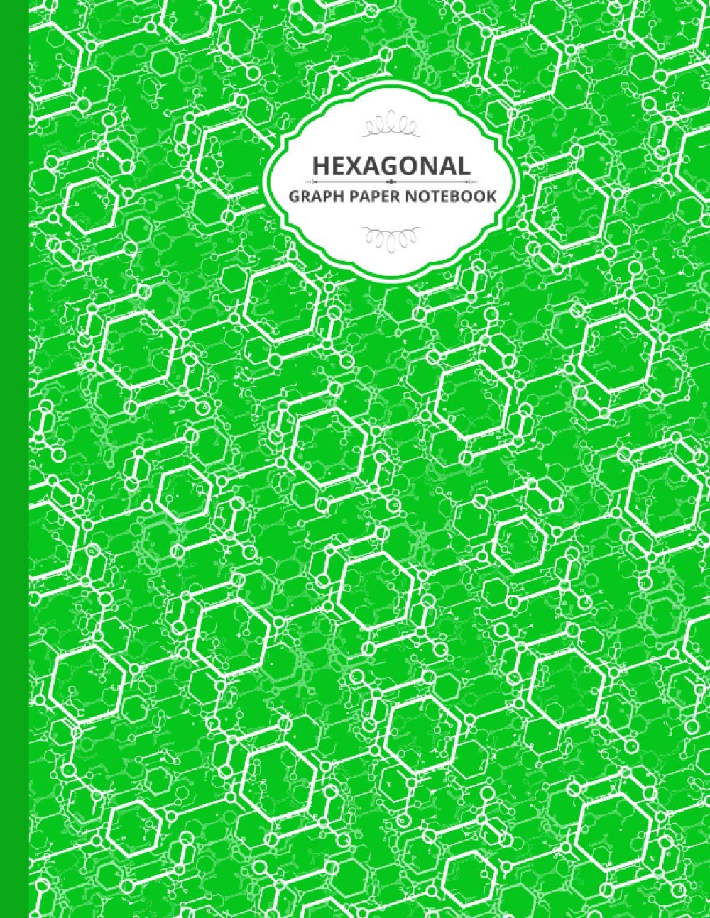 Hexagonal Graph Paper Notebook 2 Hexagon Shapes Per Square Plus ...