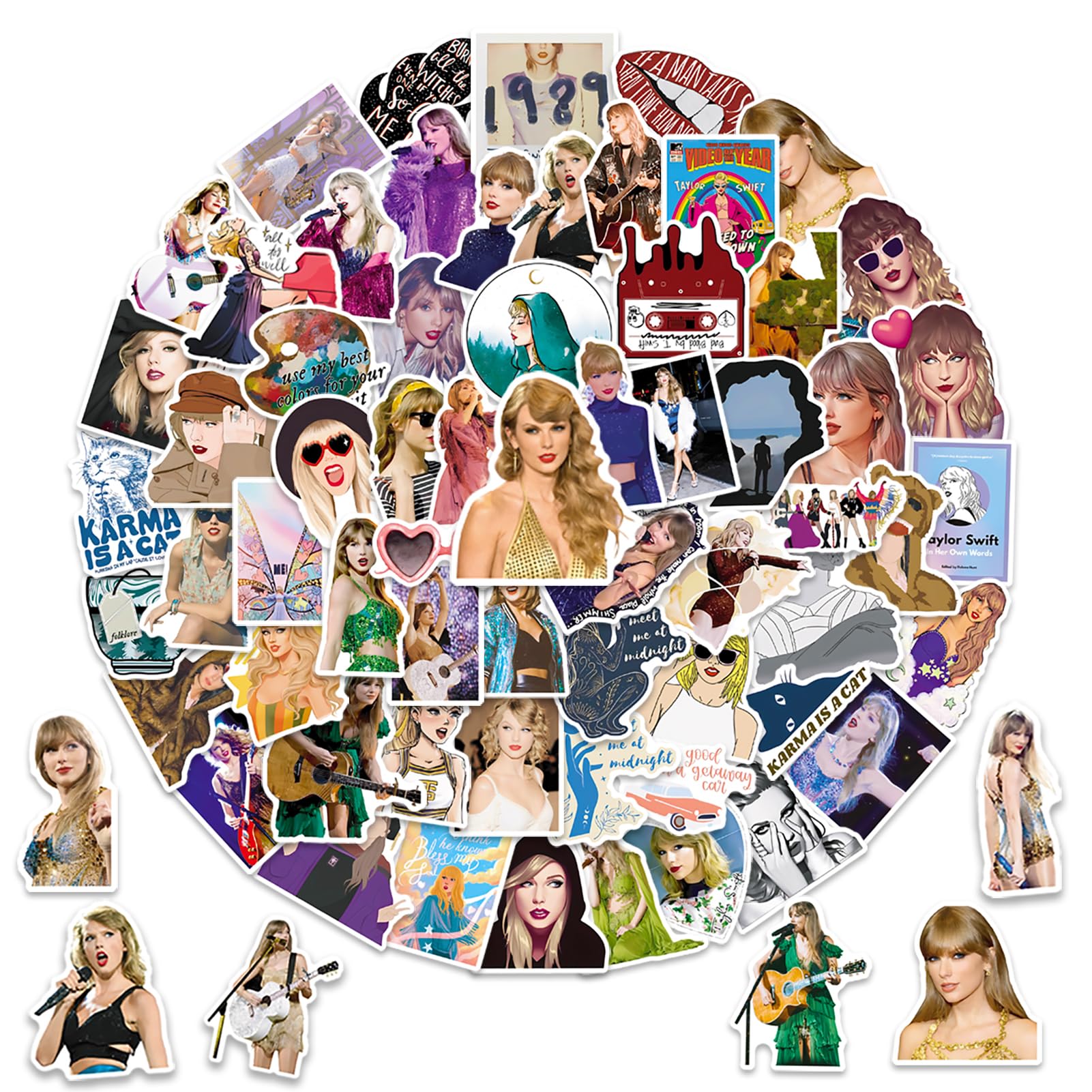 Buy JCQAYB 100pcs Singer Taylor Sticker for Women,Popular Singer Taylor ...