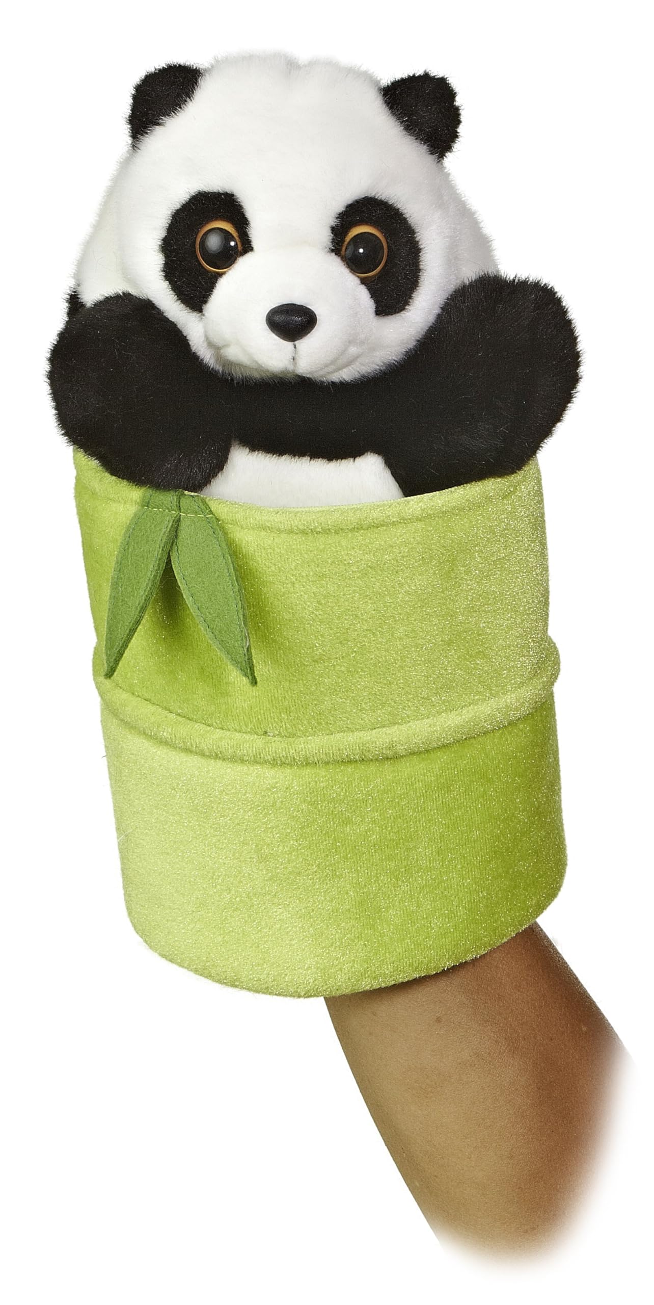 Amazon.com: Aurora® Interactive Hand Puppet Panda Pop Up Puppet Stuffed ...