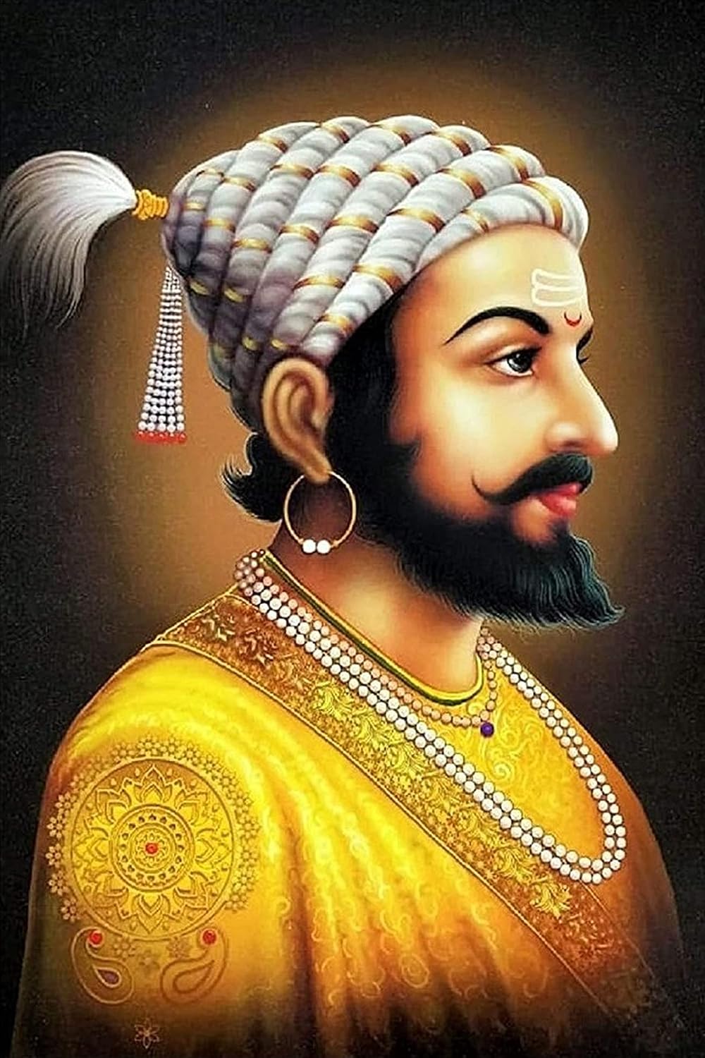 Chhatrapati Shivaji Maharaj Portrait/Painting - 14 inch x 10 inch ...