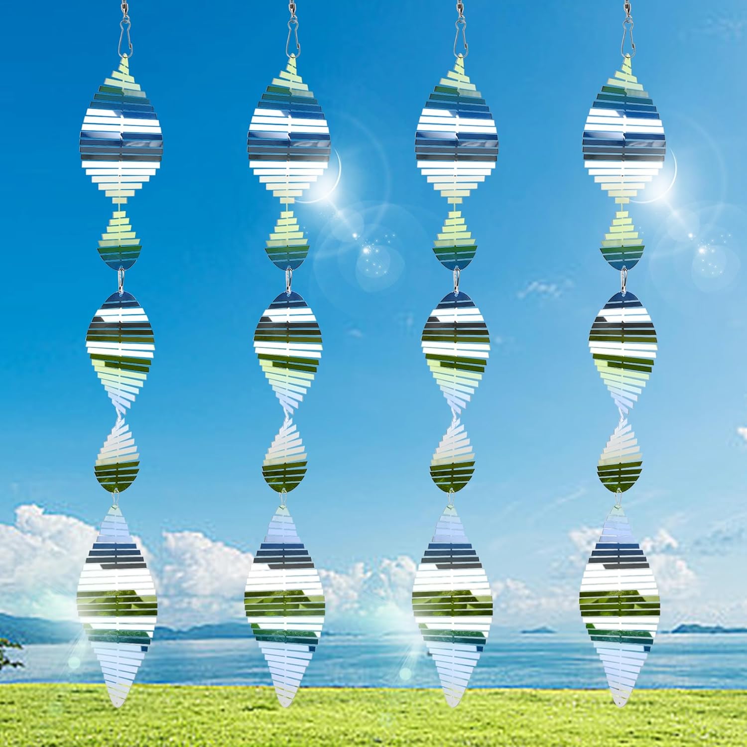 Amazon.com: Hausse Metal Bird Repellent Spiral Reflectors : Toys & Games