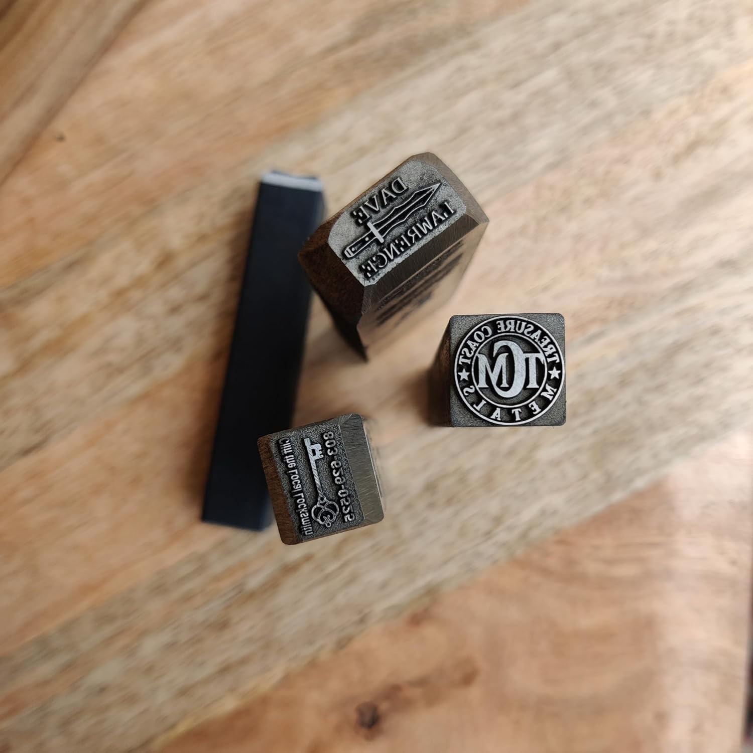 Amazon.com: Custom Logo Metal Stamps, Personalized Metal Hand Stamp ...