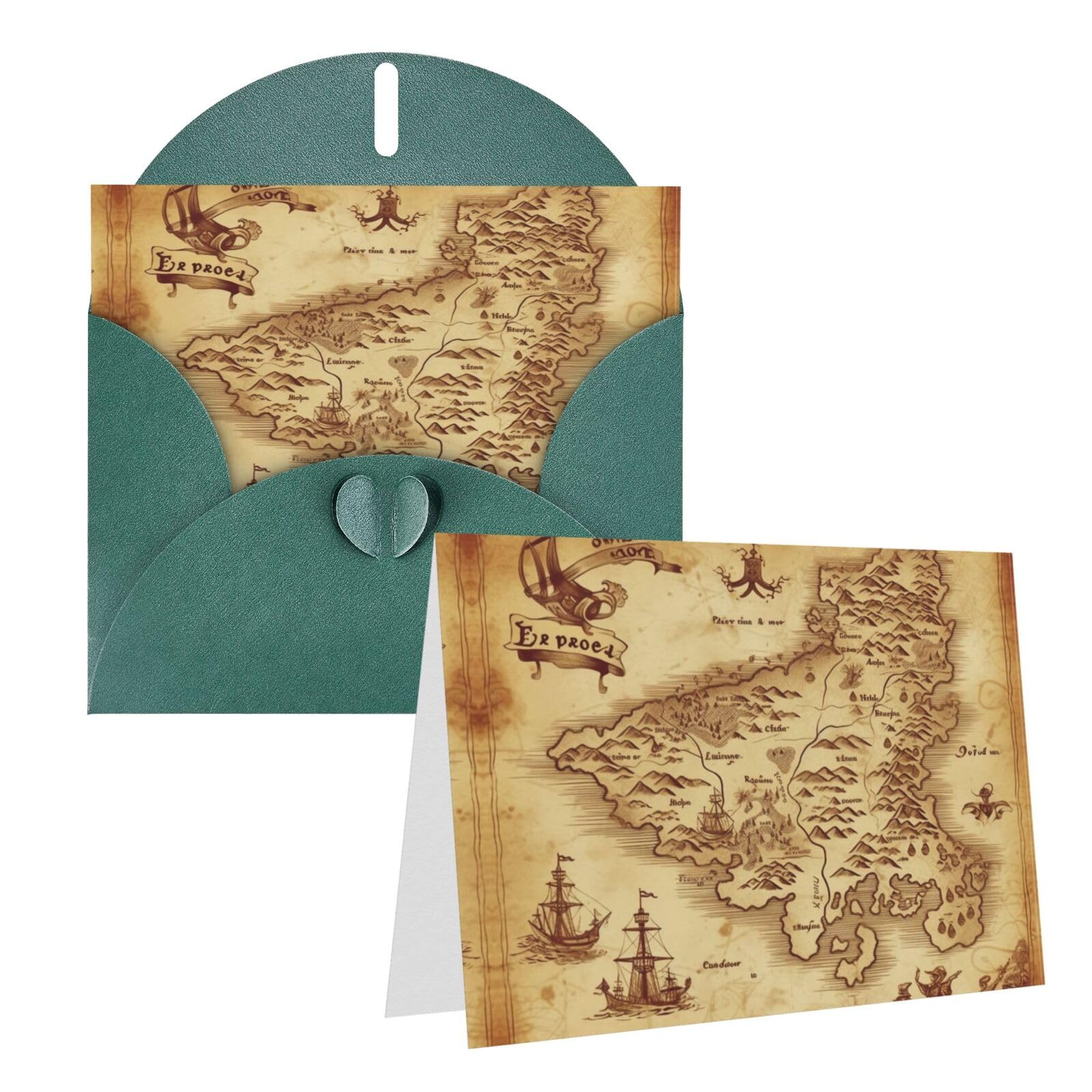 Printable Treasure Map Invitations