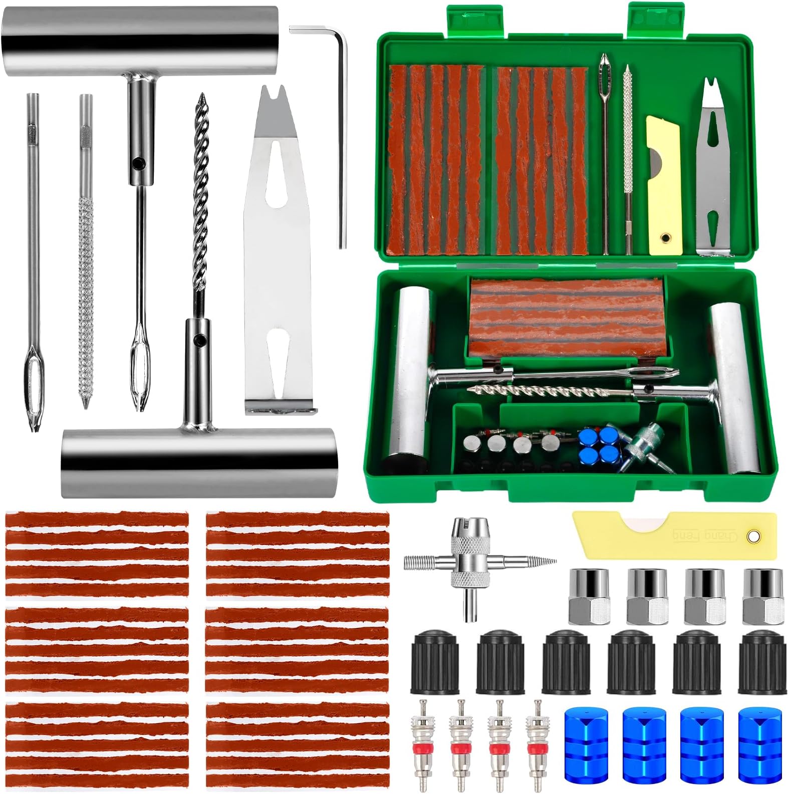 58PCS Kit de Réparation de Pneus de Voiture ZLPBAO, Outils de ...