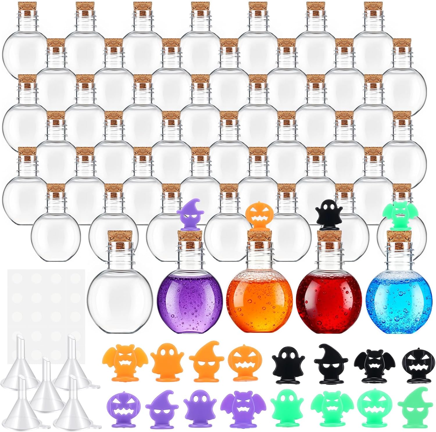 Amazon.com: Bokon 36 Pack Halloween Potion Bottles Decorations Indoor ...