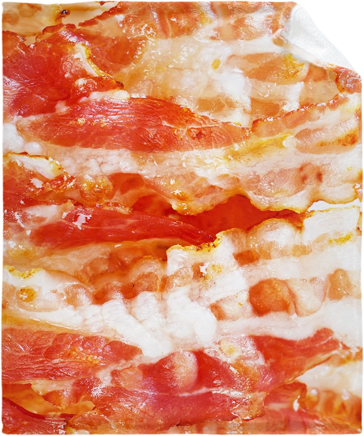 Amazon.com: Realistic Funny Bacon Blanket,Lightweight Flannel Fleece ...