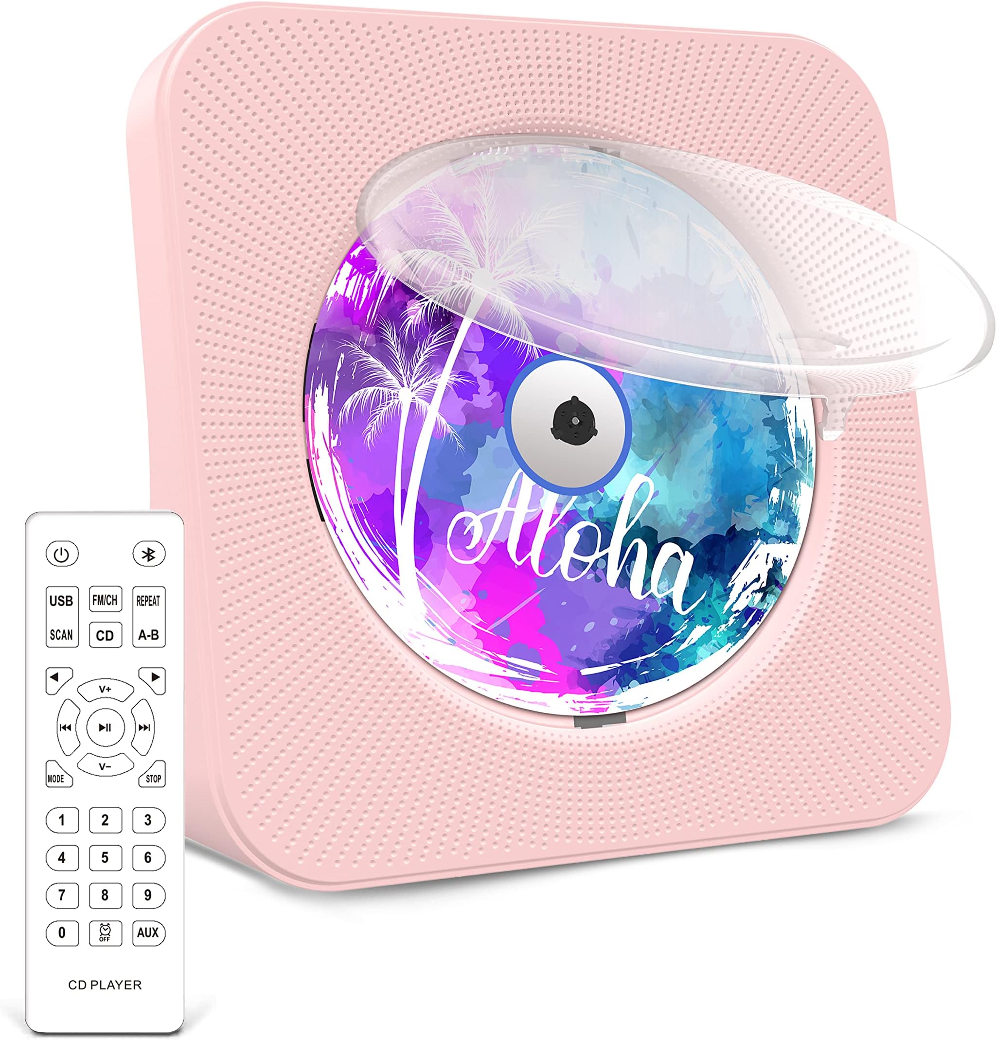 Amazon.com: CD Player Portable Bluetooth 5.1 Desktop CD Player with ...