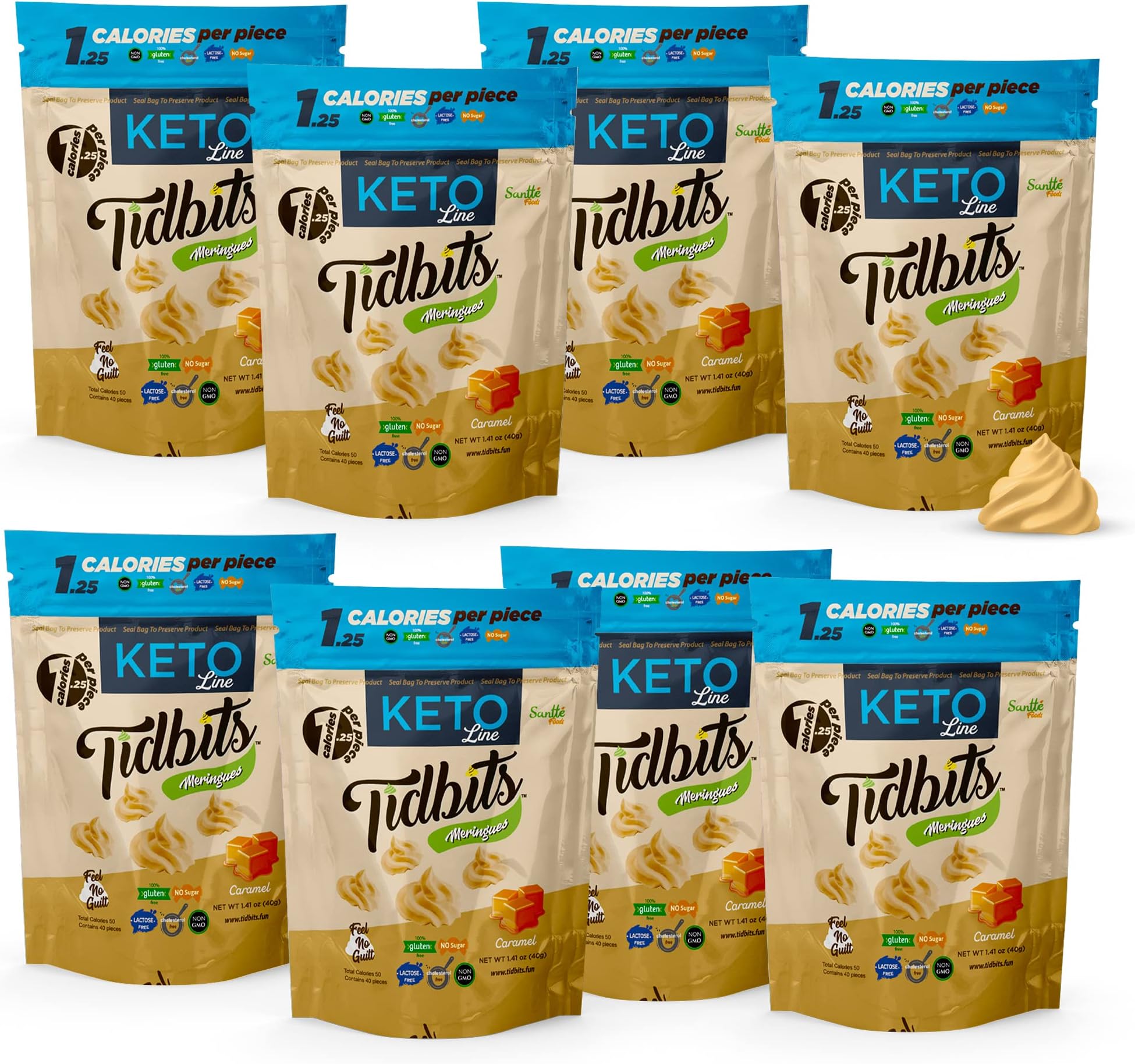 Amazon.com : Tidbits Fun Bites Meringues, Keto Friendly Gluten Free ...