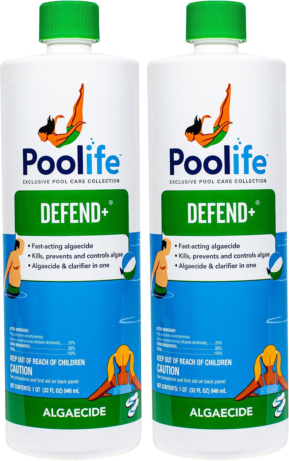 Amazon.com : POOLIFE Defend+ (1 qt) (2 Pack) : Patio, Lawn & Garden