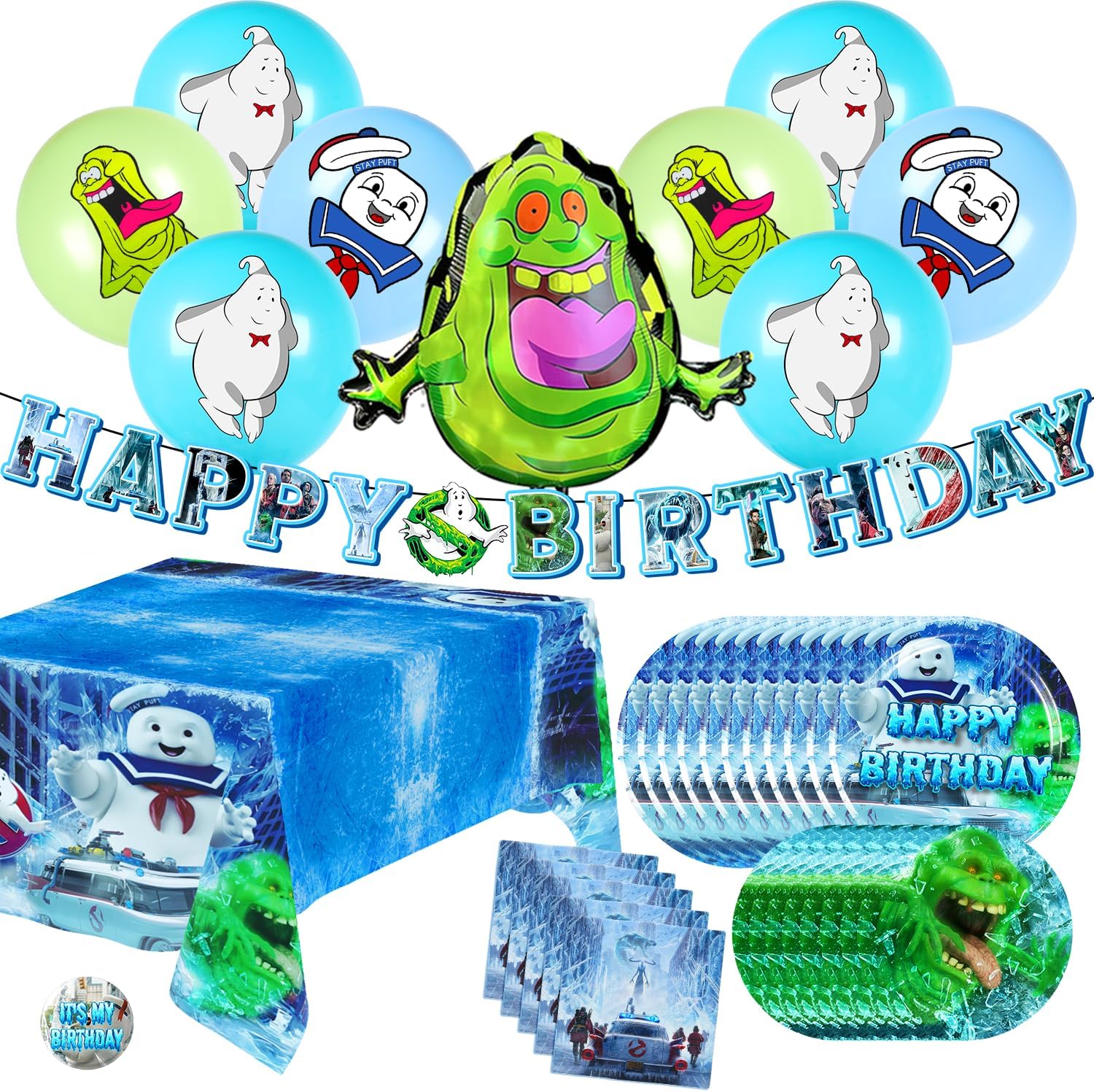 Amazon.com: 91pcs Ghost Party Supplies Plate, Ghost Birthday ...