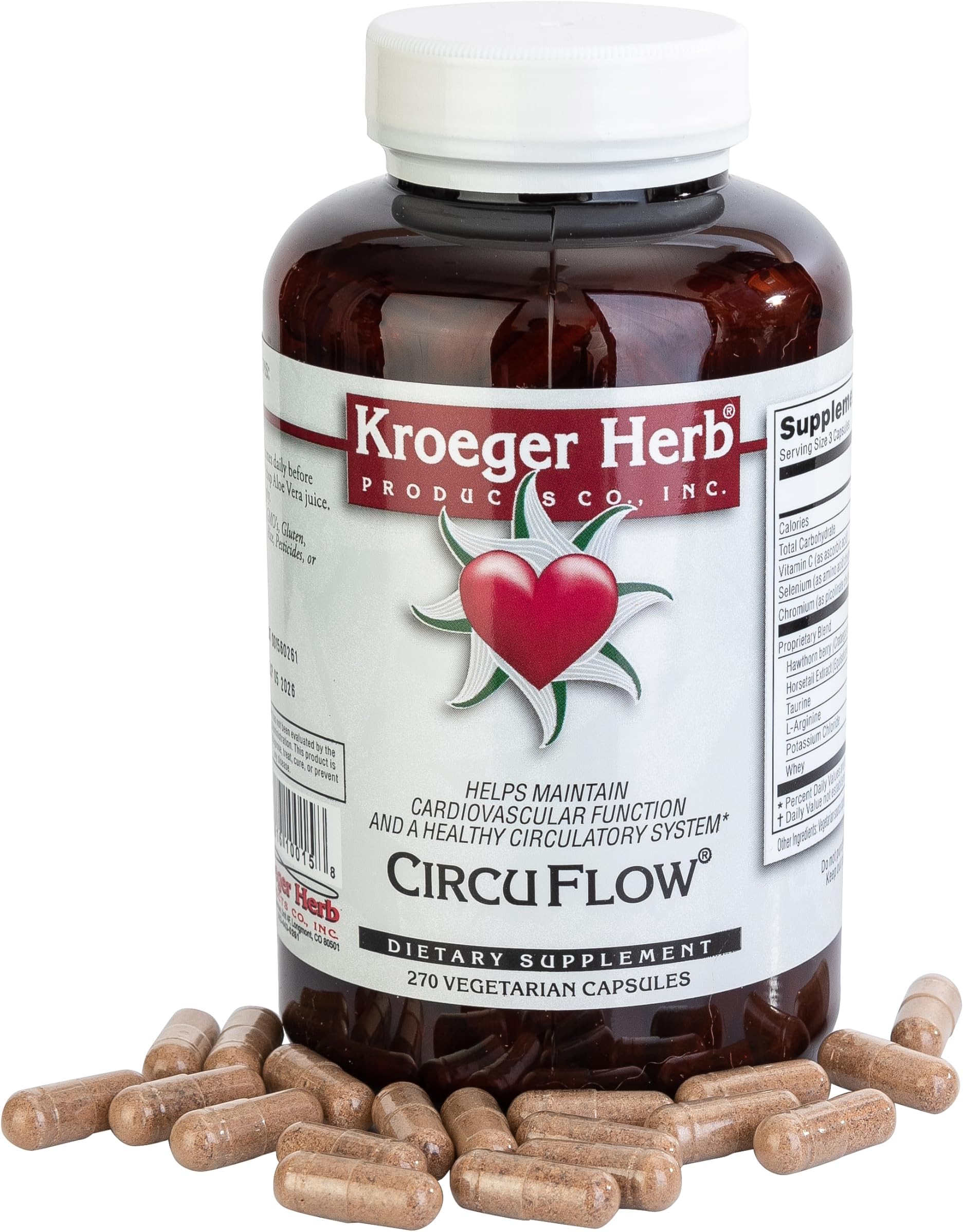 Amazon.com: Kroeger Herb Circu Flow, 270 caps : Health & Household