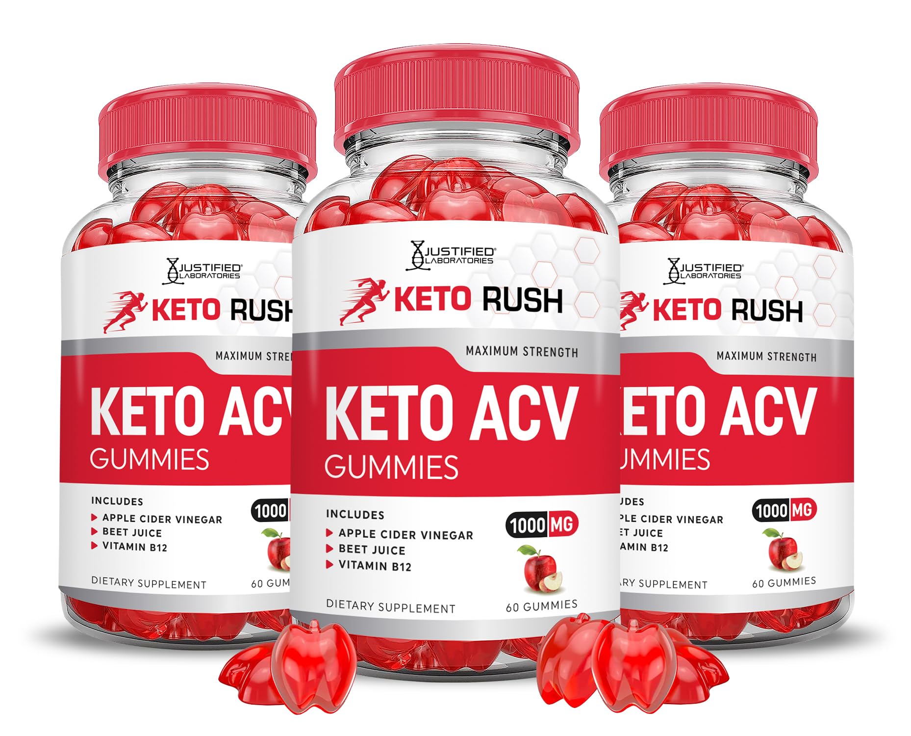 Amazon.com: (3 Pack) Keto Rush Keto ACV Gummies Advanced Formula 1000MG ...