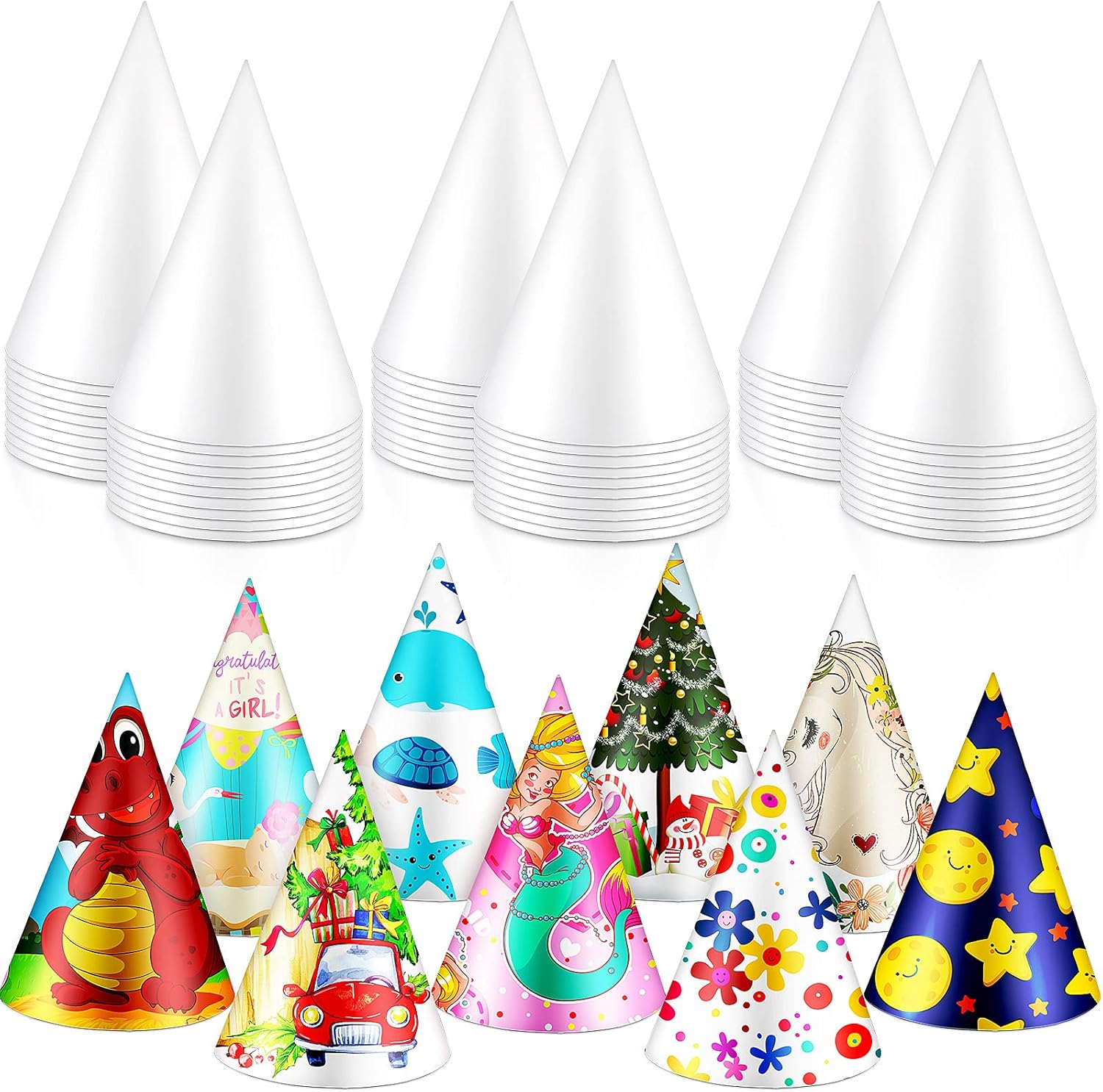 Amazon 60 Pieces White Party Cone Hats Party Paper Cone Hats White Party Paper Hats For amazon-60-pieces-white-party-cone-hats-party-paper-cone-hats-white-party-paper-hats-for