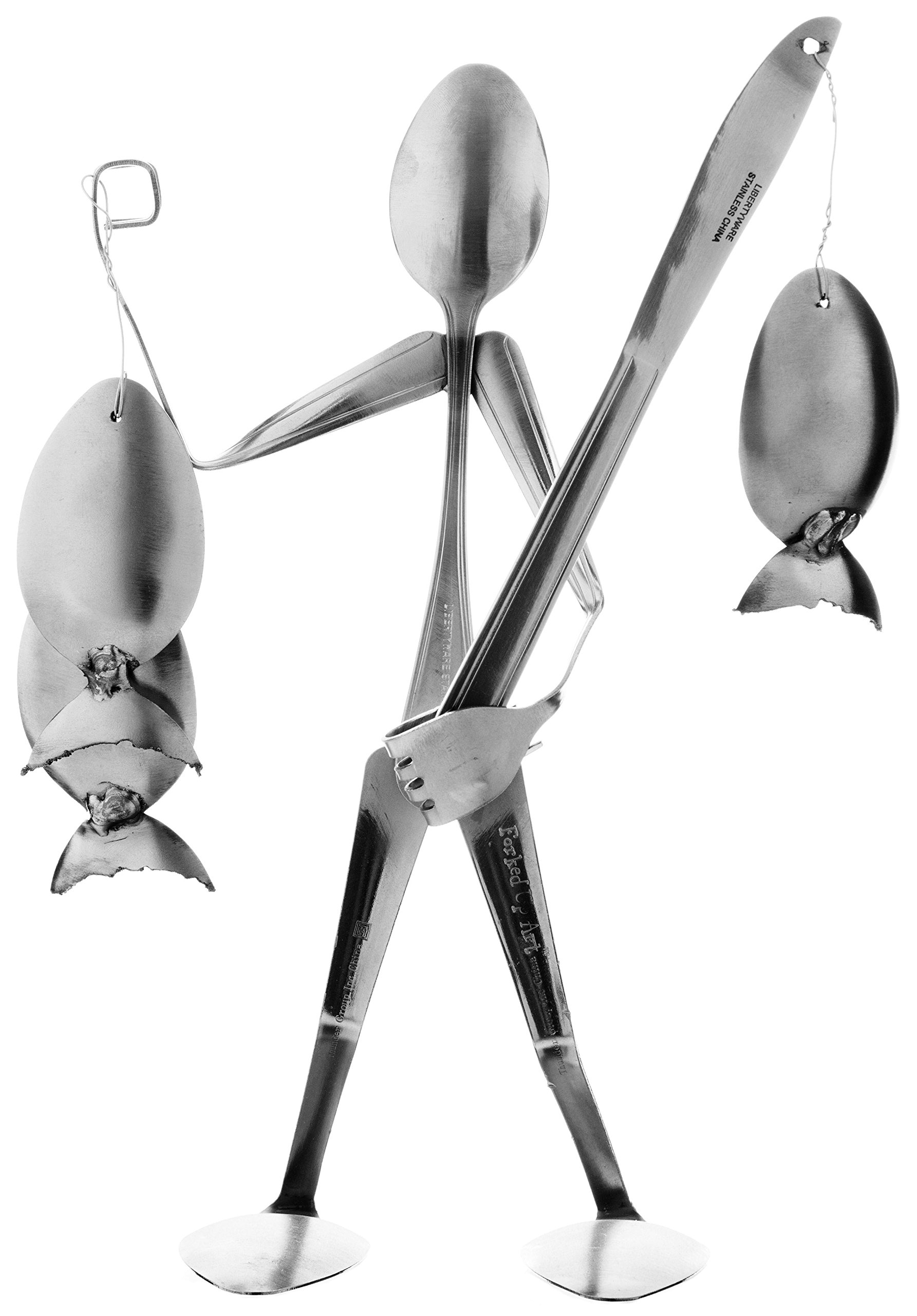 Amazon.com: Forked Up Art S13 Spoon Fisherman : Home & Kitchen