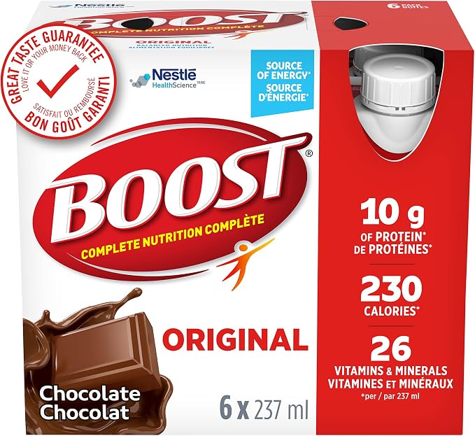 BOOST Original Meal Replacement Drink, Chocolate, 6x237ml, Case Pack of ...