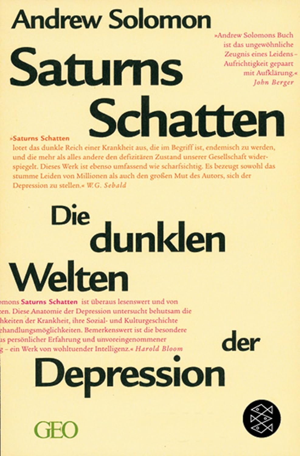 Saturns Schatten: Die dunklen Welten der Depression : Solomon, Andrew ...