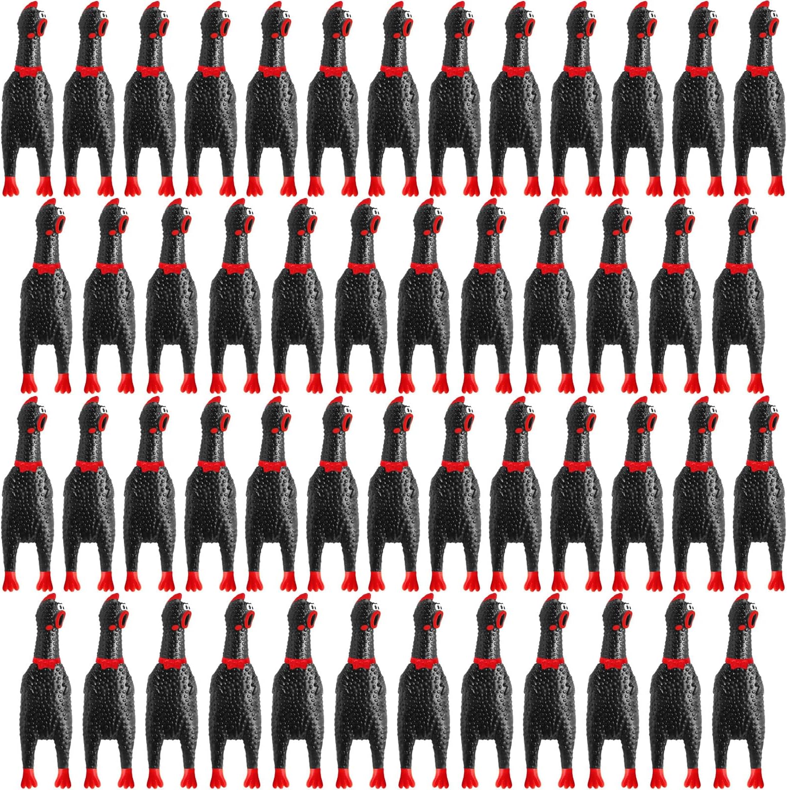 Pet Supplies : Honoson 50 Pack Rubber Chicken Screaming Chicken Dog ...