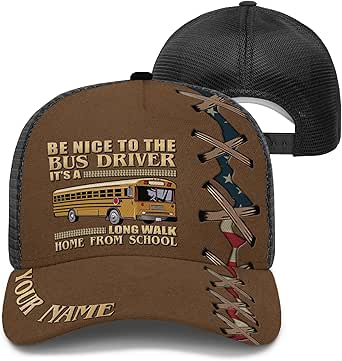 Generic Personalise Bus Driver Truckers Hats with Mesh Back Comfortable ...