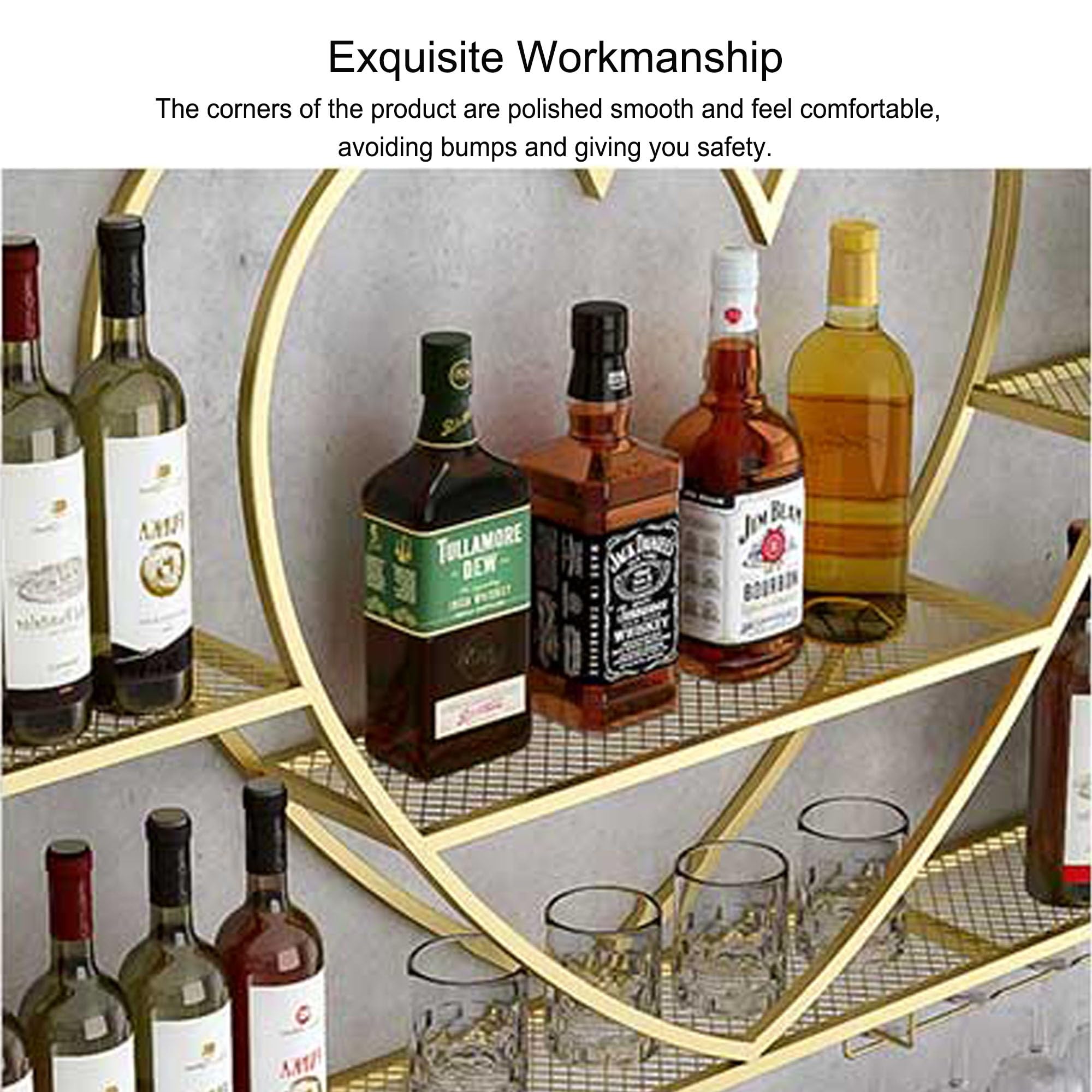 For Wall Mounted Liquor Shelves Bar Wine Rack Bar Shelves Wall Mounted