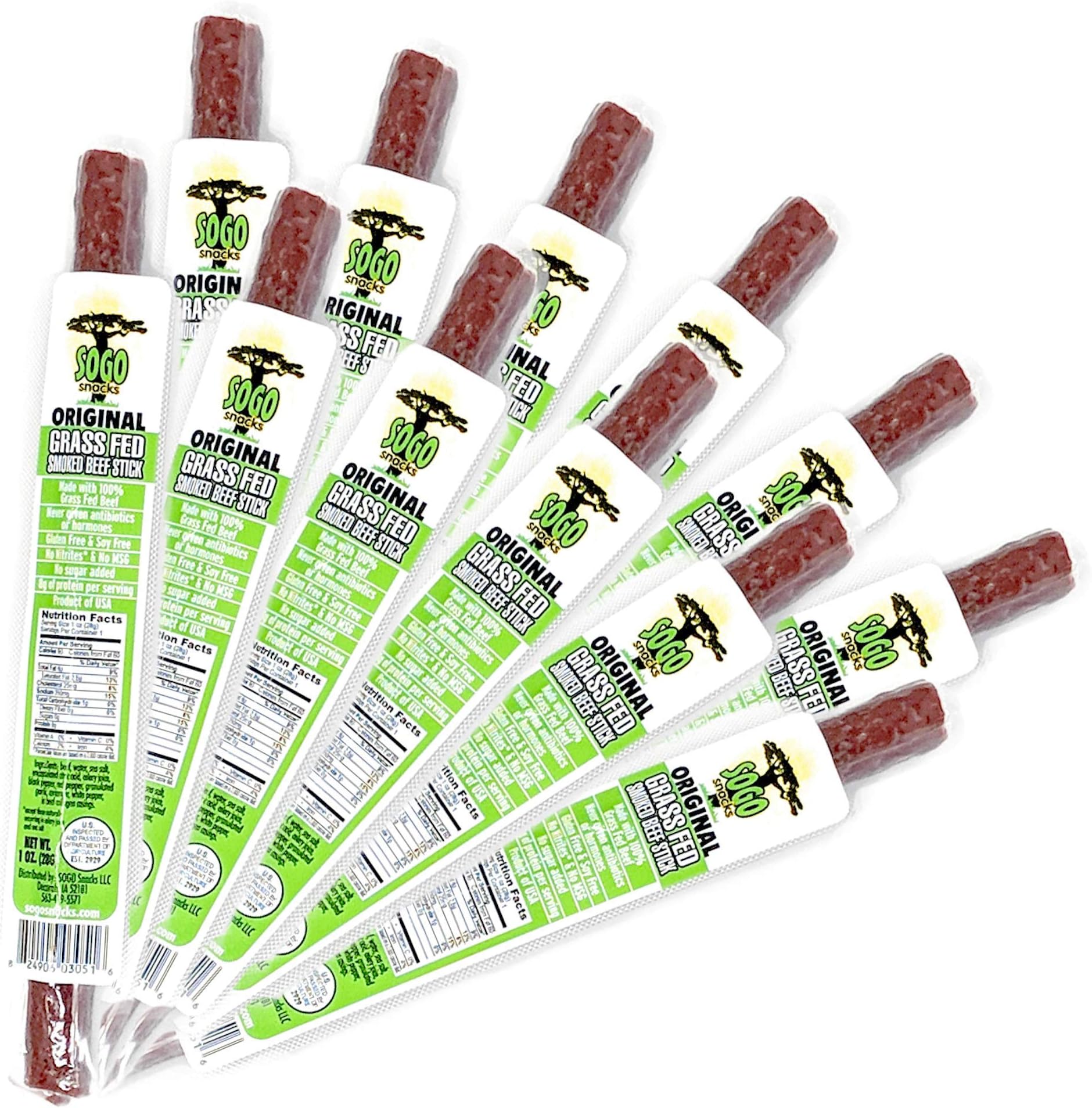 Amazon.com: IOWA SMOKEHOUSE Country Style Meat Sticks, Original ...